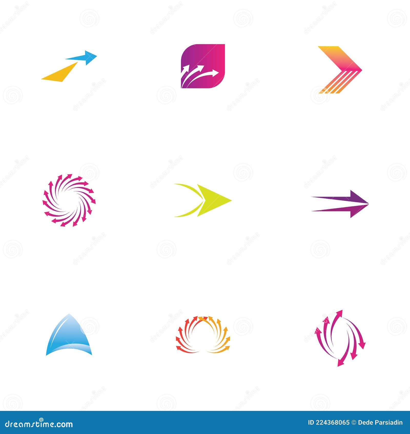 Arrow stock vector. Illustration of focused, achieved - 224368065