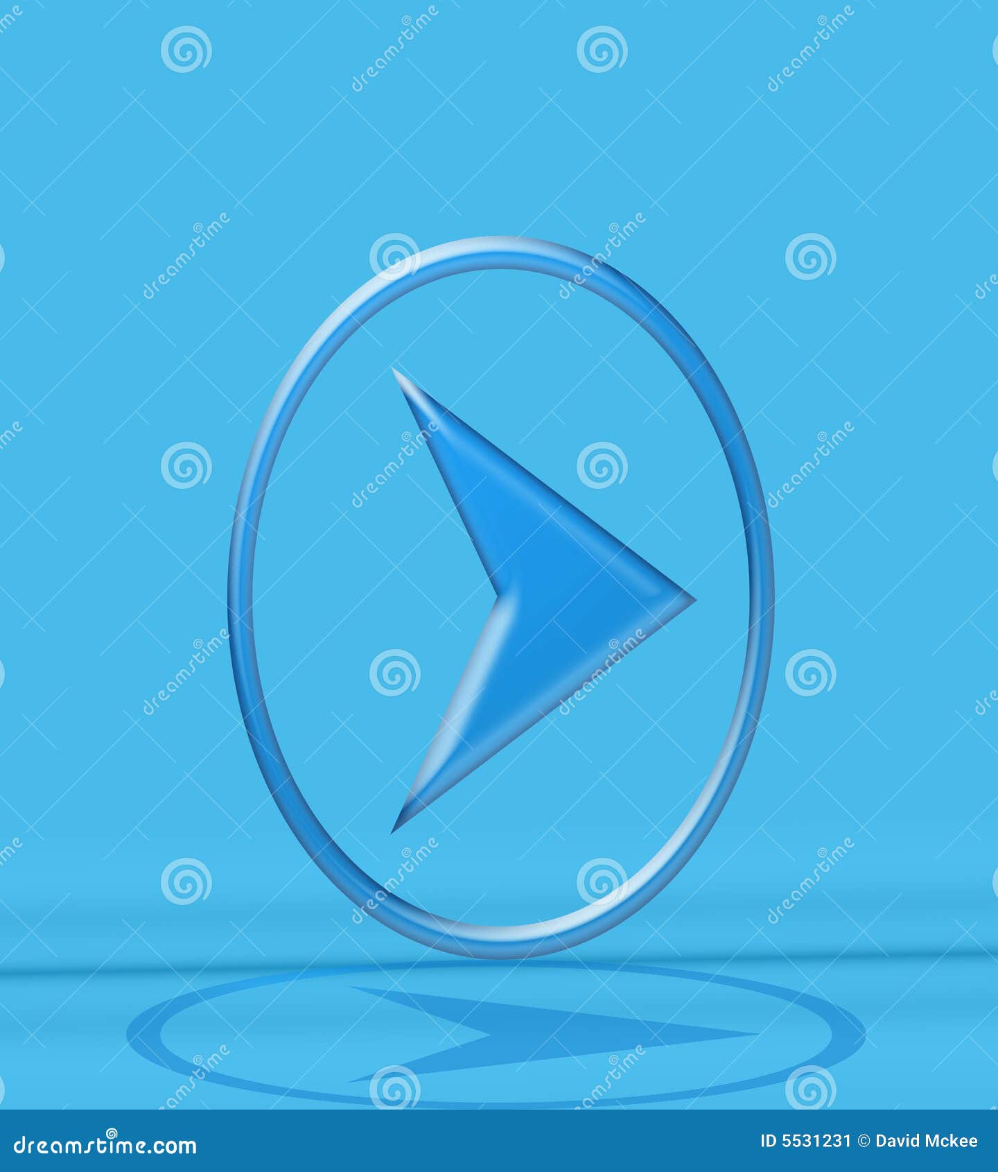 Arrow Button Blue stock illustration. Illustration of blue - 5531231