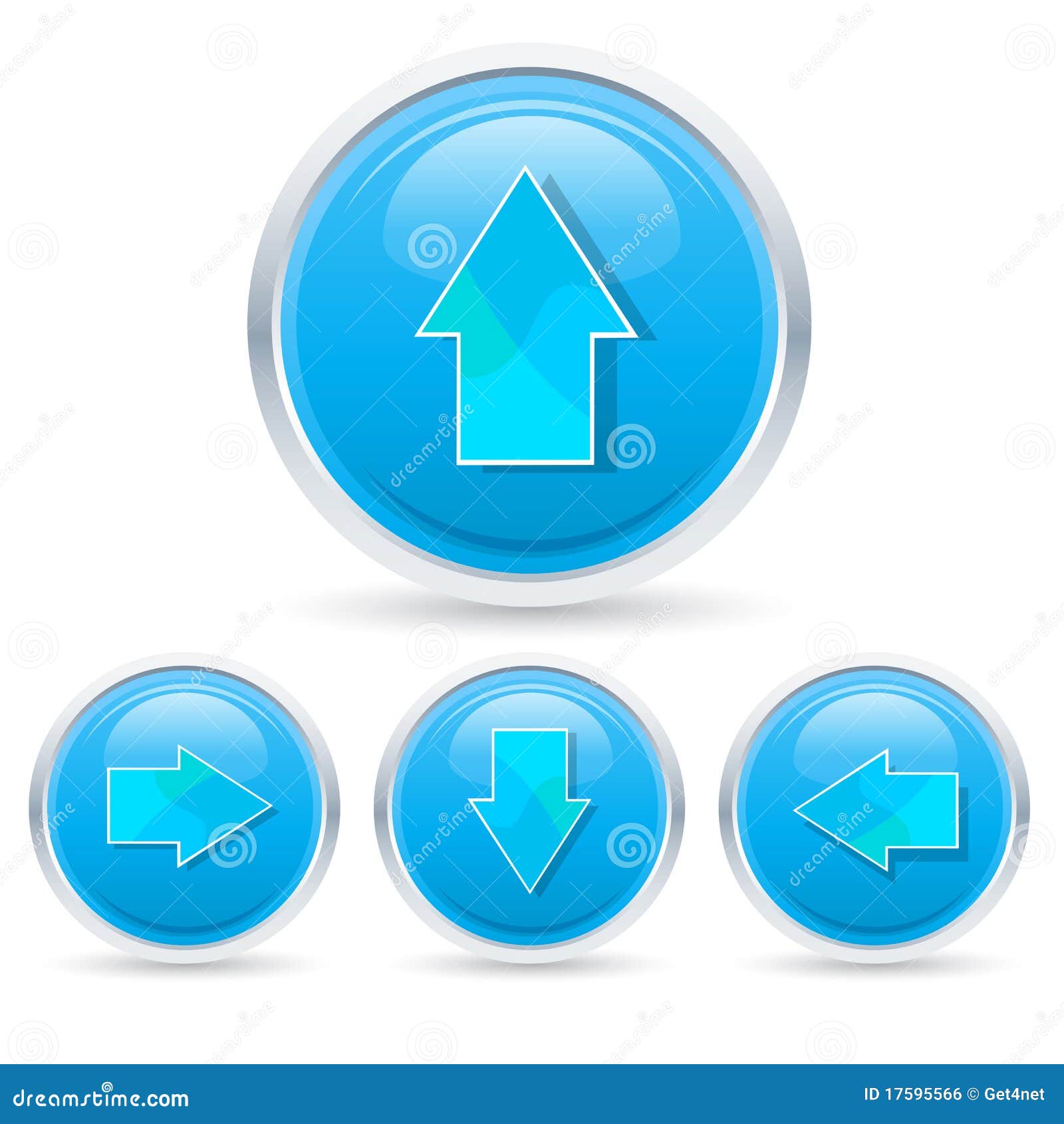 Arrow buttons stock illustration. Illustration of mark - 17595566