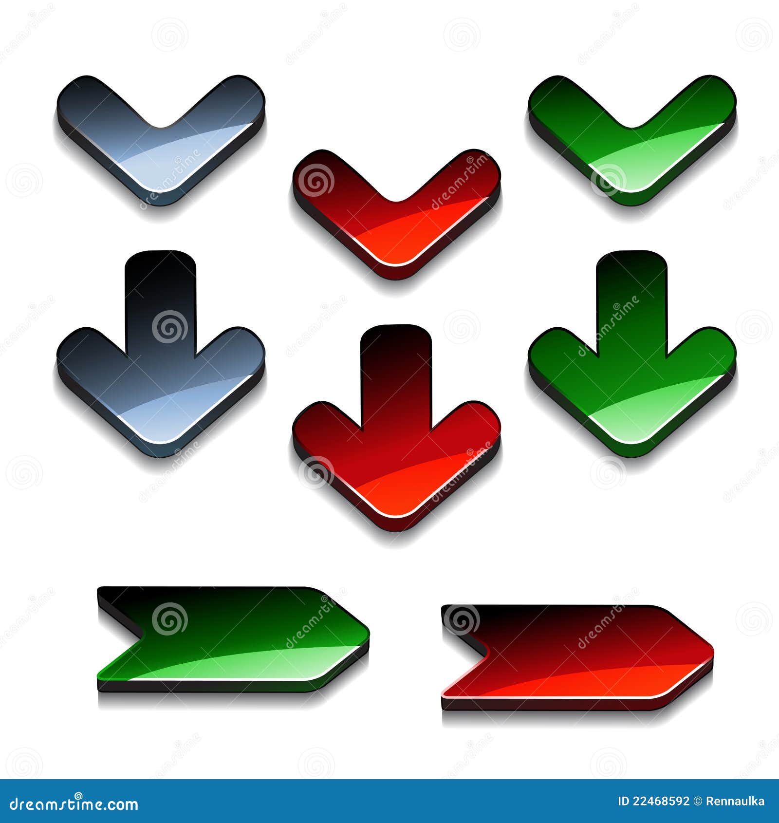 Arrow buttons stock vector. Illustration of design, message - 22468592