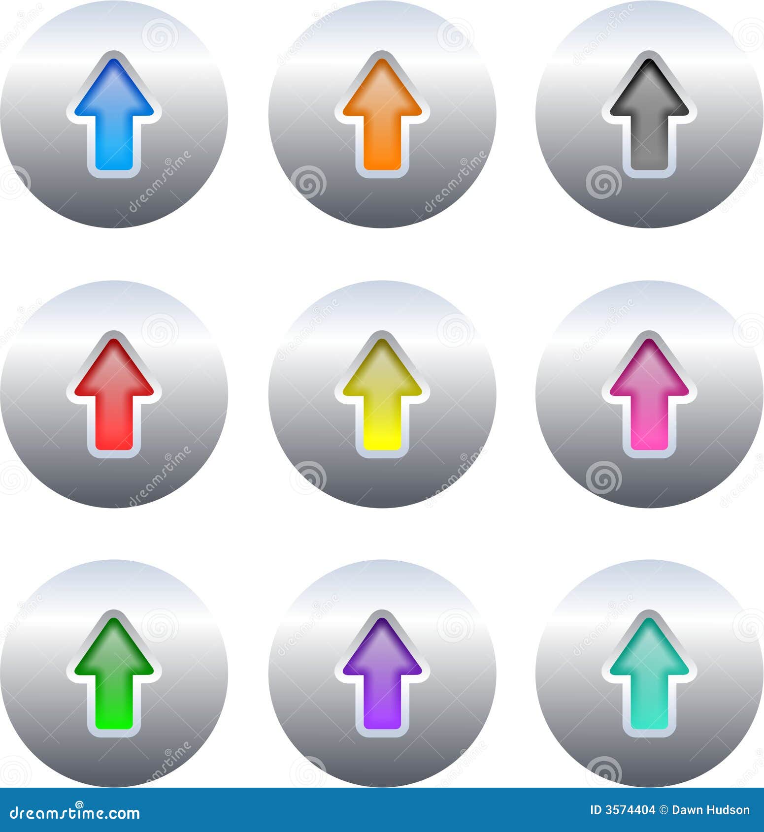 Arrow buttons stock illustration. Illustration of objects - 3574404