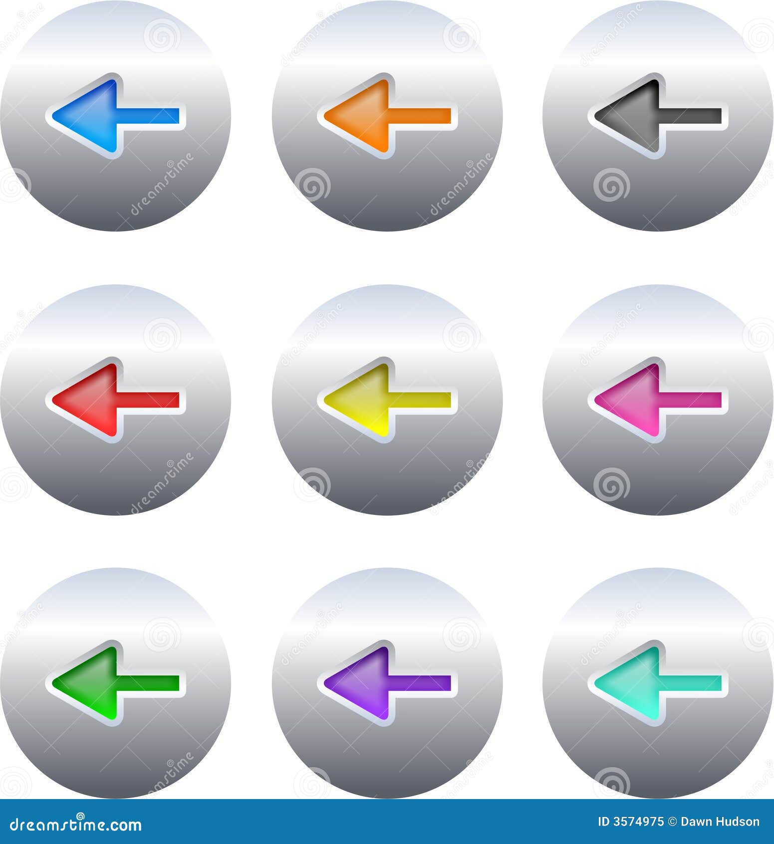 Arrow buttons stock illustration. Illustration of colors - 3574975