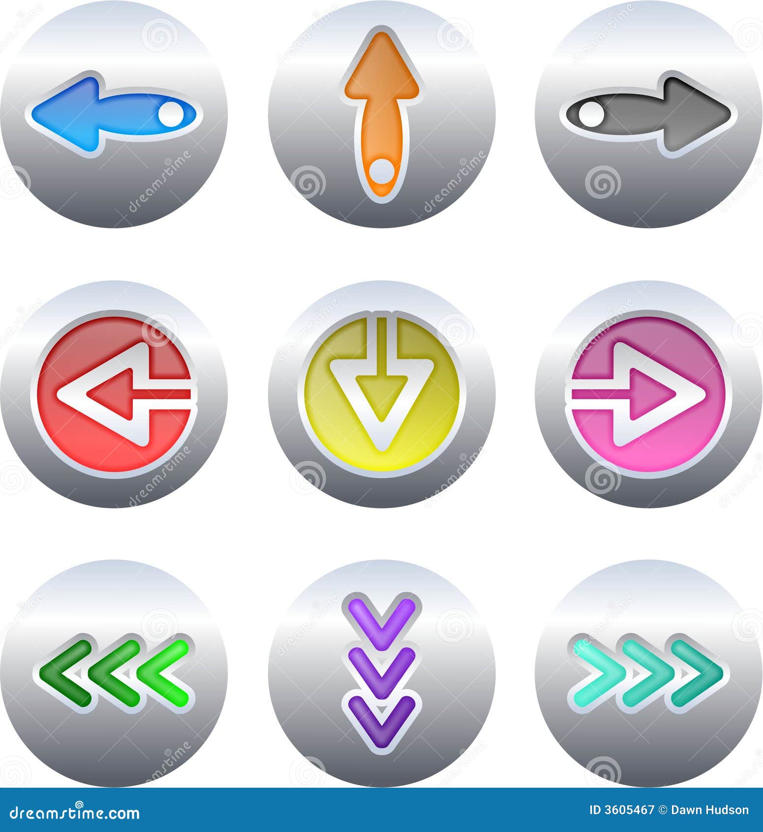 Arrow buttons stock illustration. Illustration of elements - 3605467