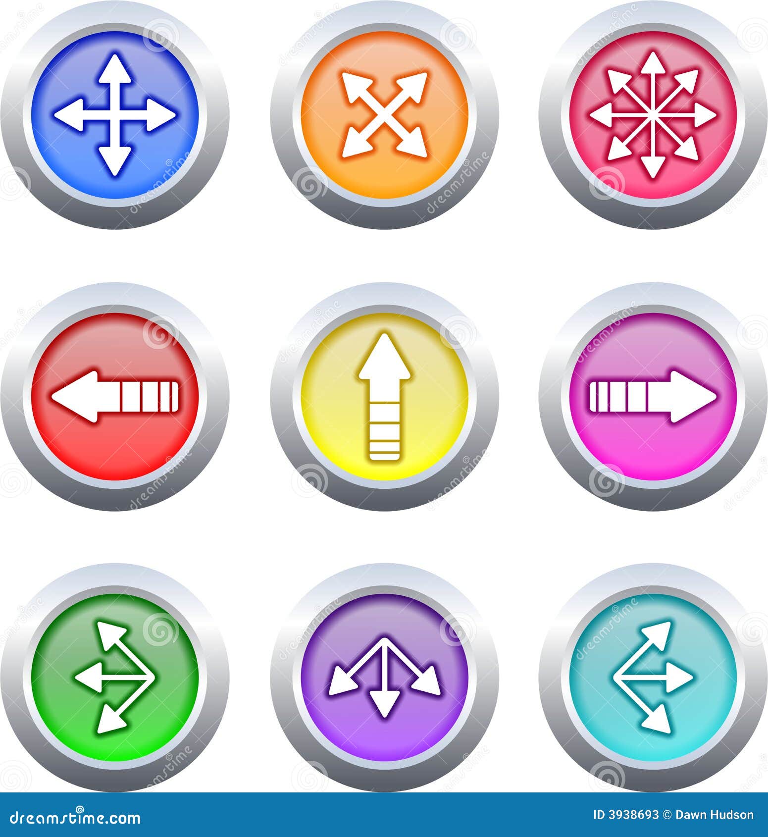 Arrow buttons stock illustration. Illustration of pictograms - 3938693