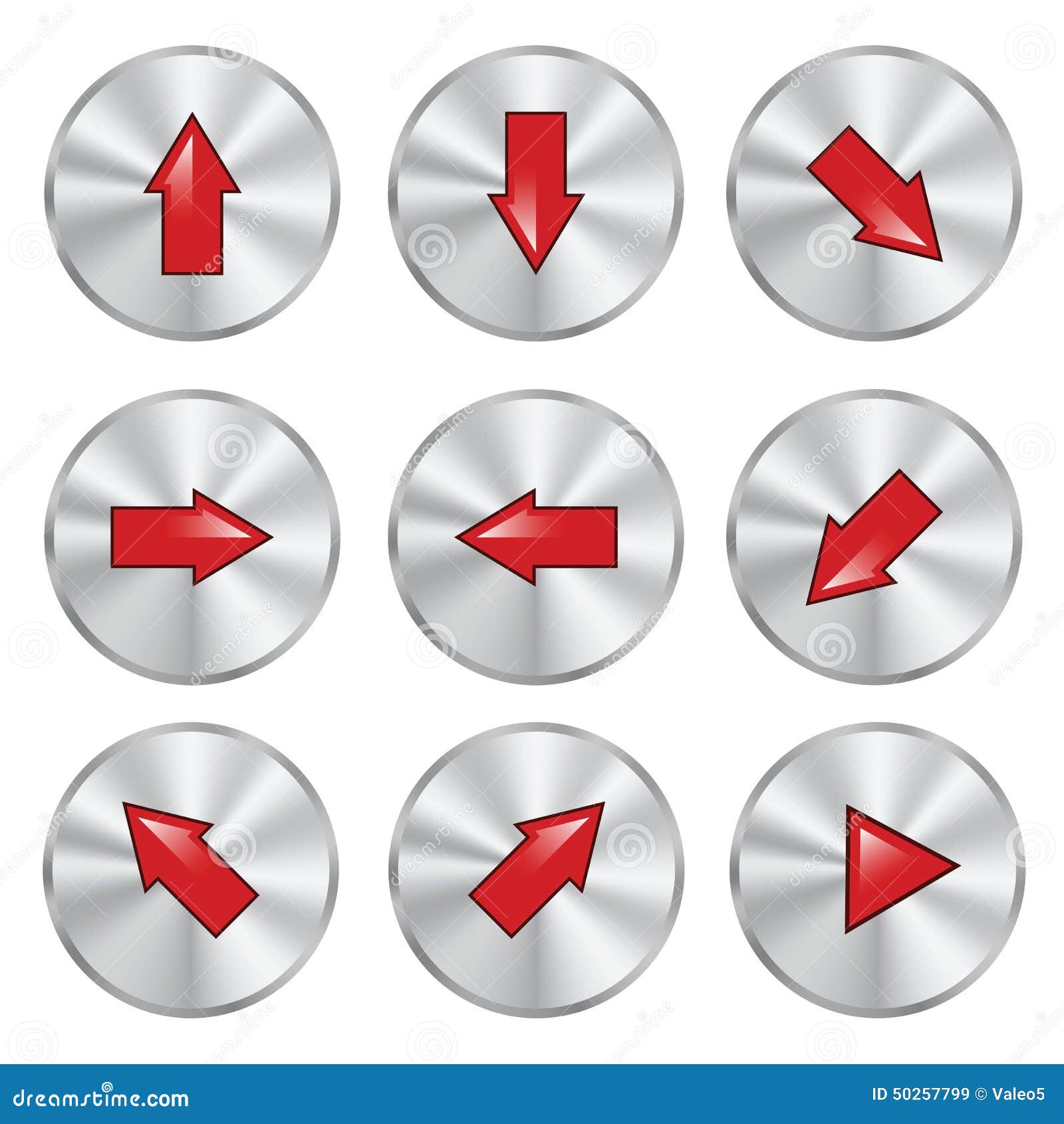 Arrow buttons stock vector. Illustration of graphic, round - 50257799