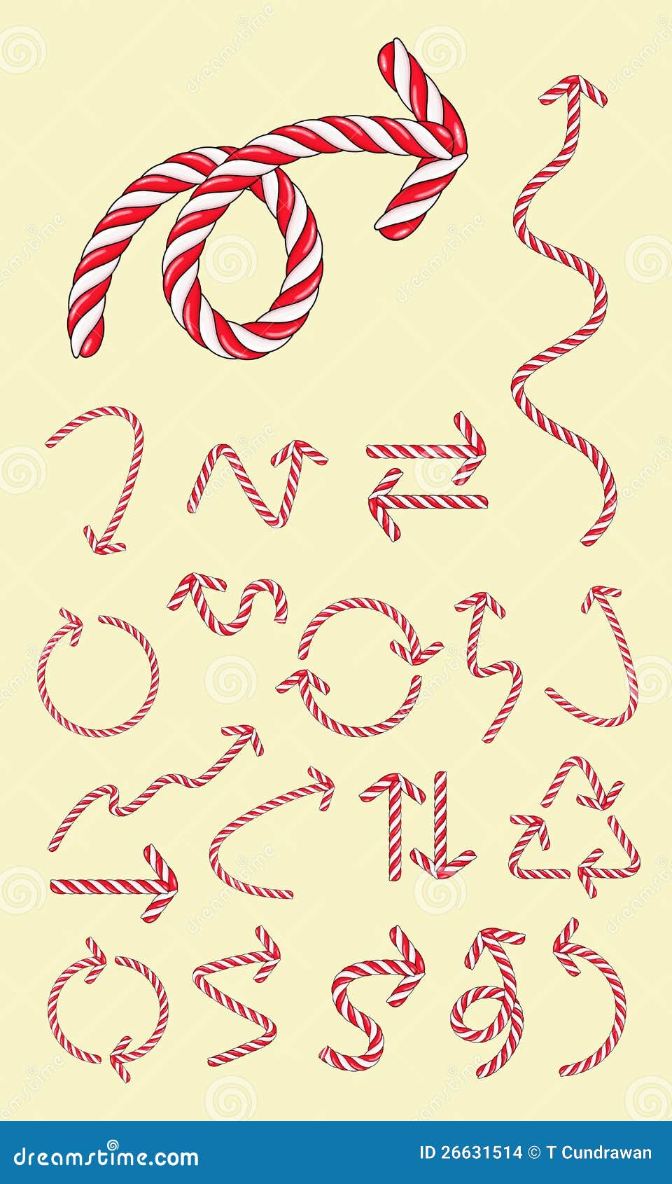 Arrow candy icons stock vector. Illustration of background - 26631514