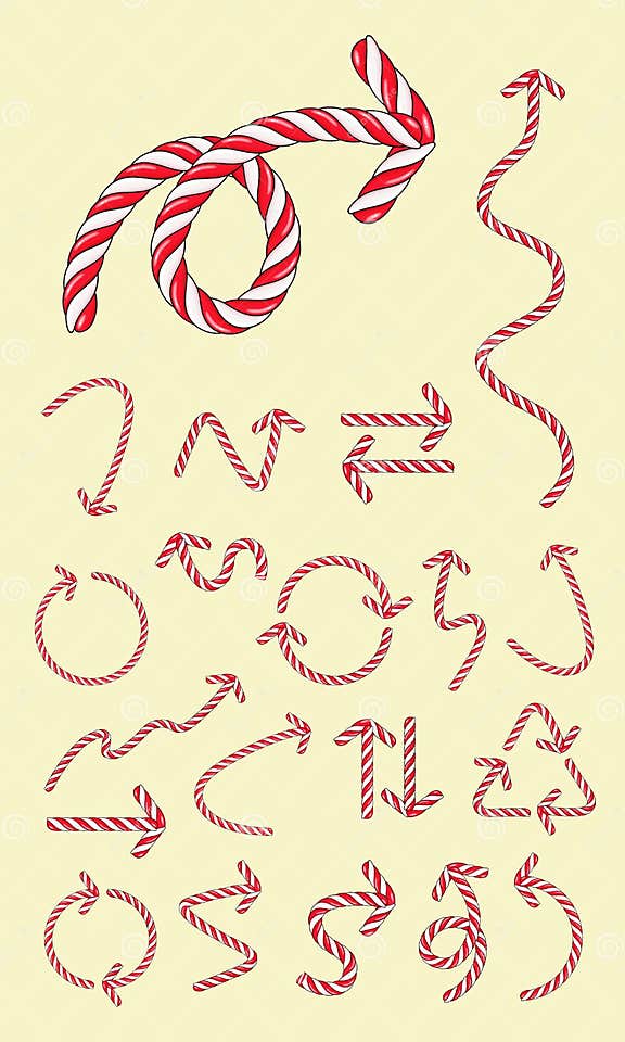 Arrow candy icons stock vector. Illustration of background - 26631514