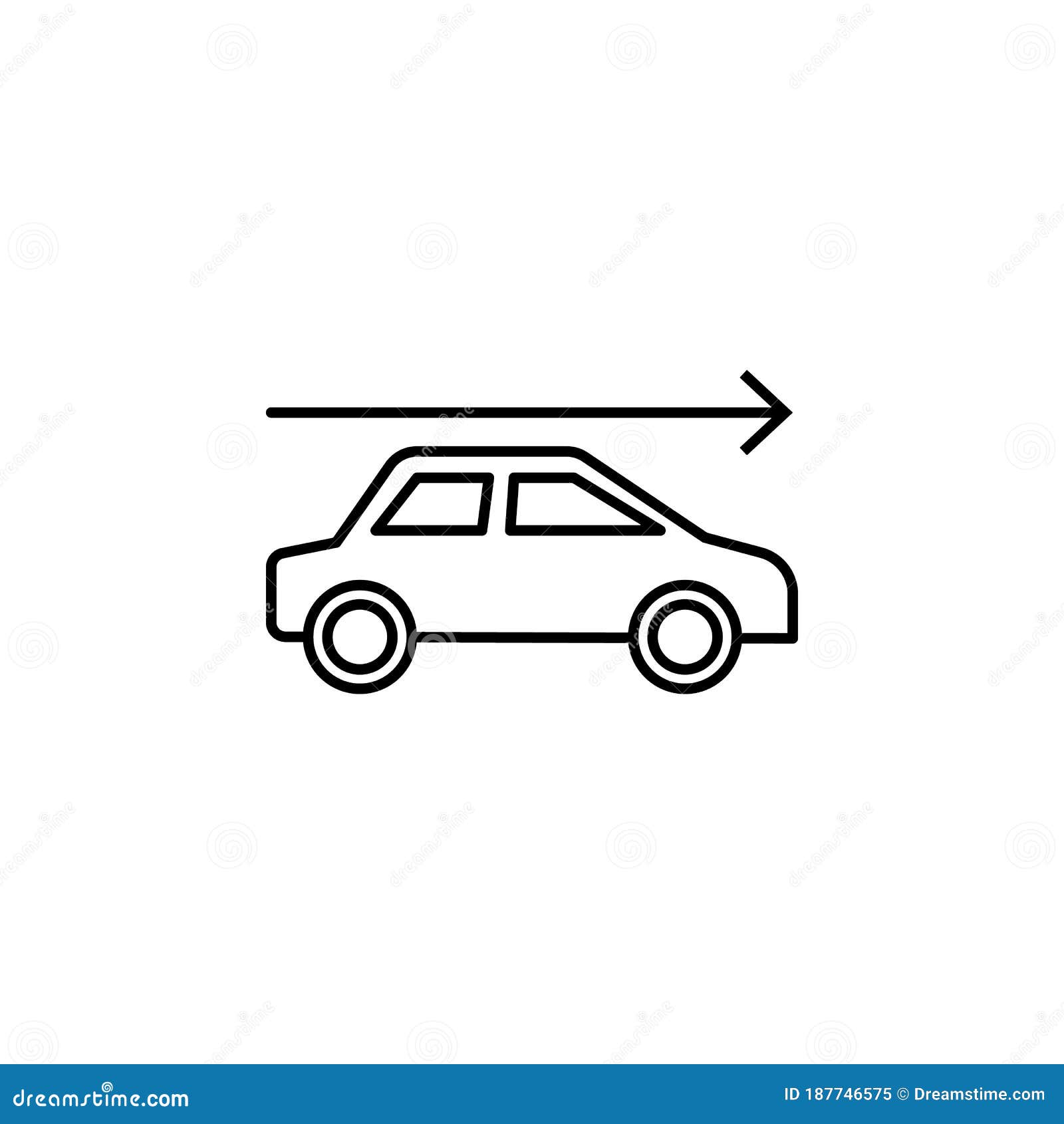 Arrow Car Drive Icon. Element of Arrow and Object Icon for Mobile ...