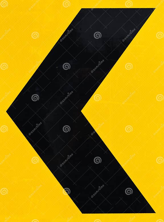 Arrow Caution Sign stock photo. Image of trafficsign - 27041156