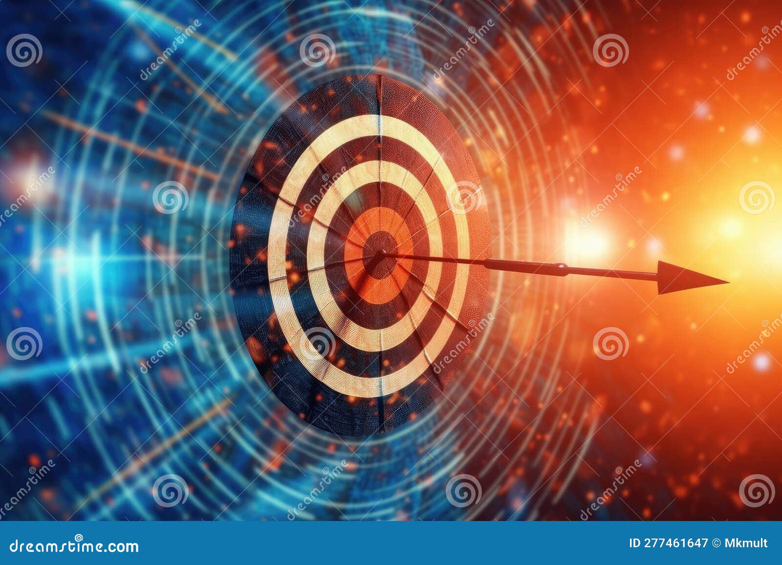 An Arrow in the Center of a Target with the Word Target on it ...