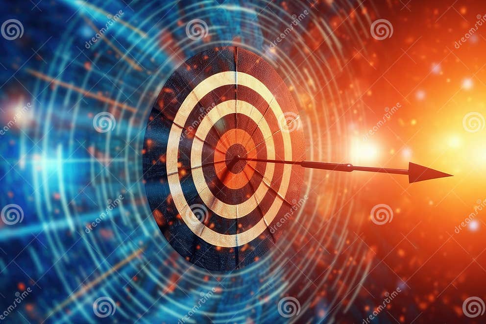 An Arrow in the Center of a Target with the Word Target on it ...