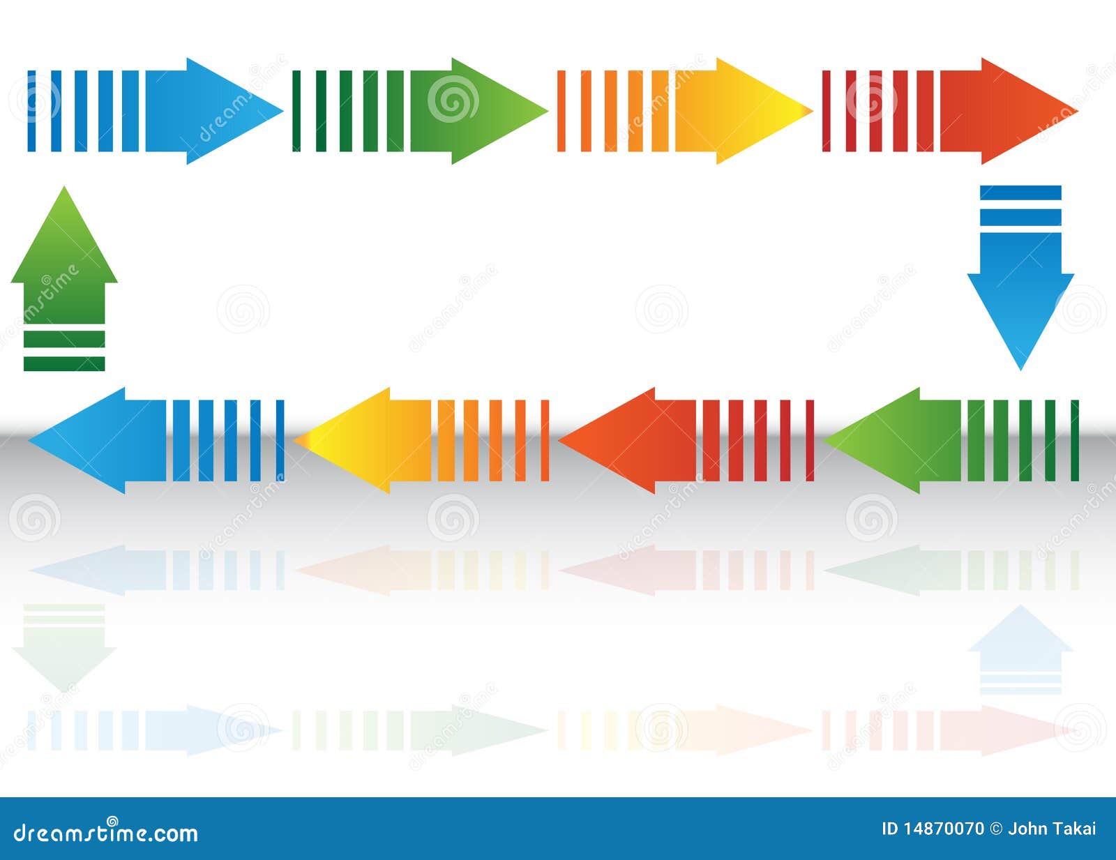 Arrow Chart stock vector. Illustration of square, eps10 - 14870070