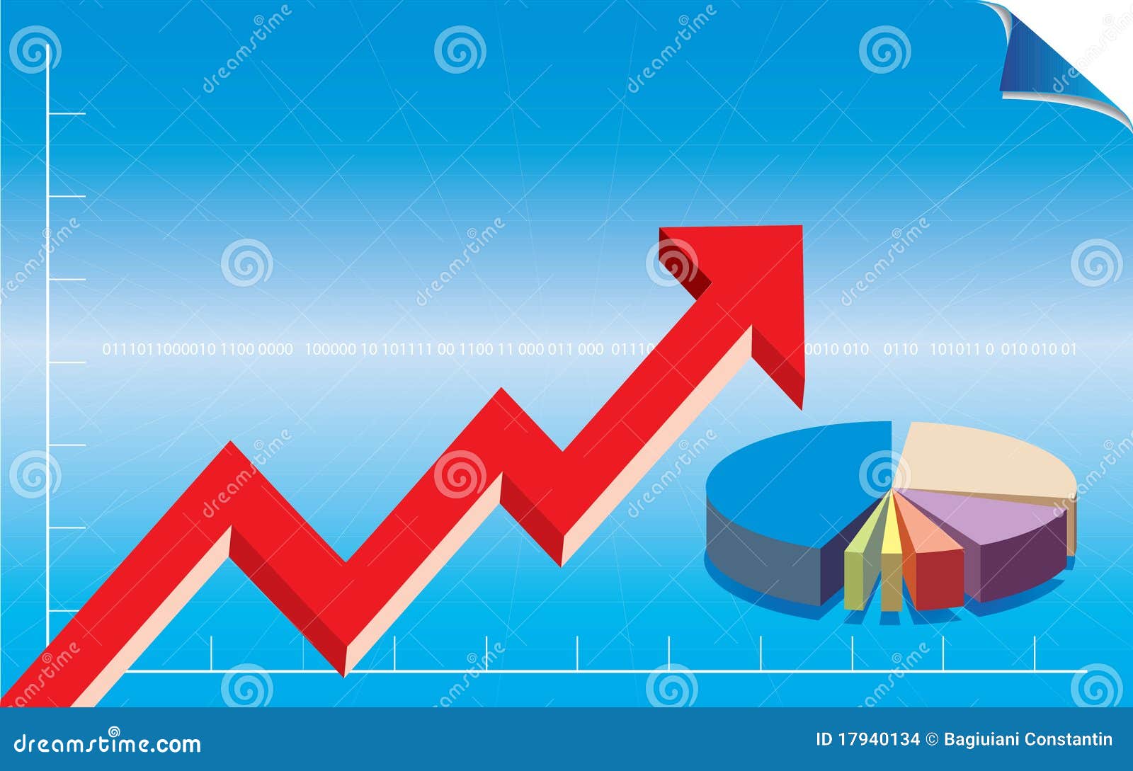 Arrow Chart stock vector. Illustration of abstract, chart - 17940134