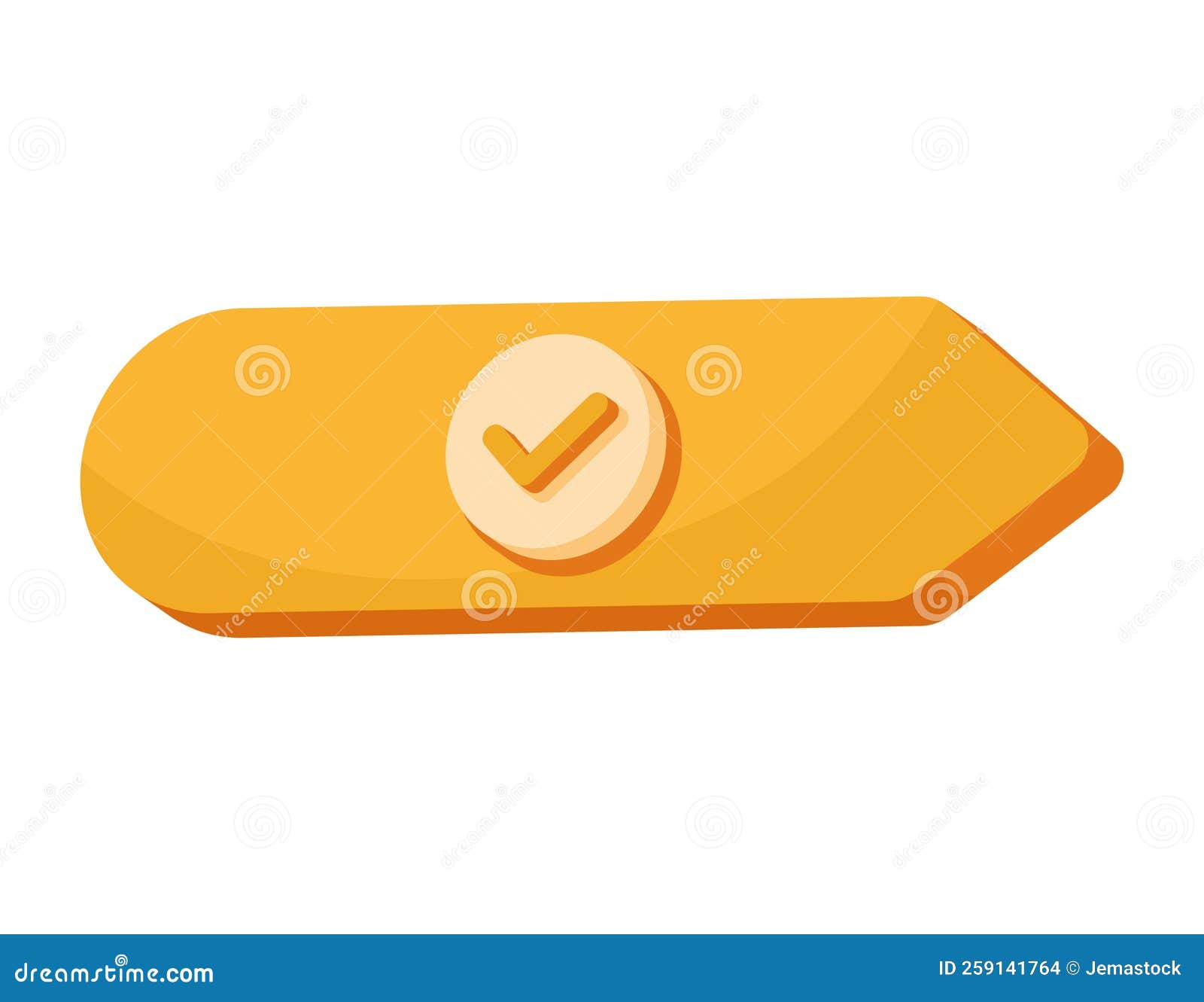 Arrow with check symbol stock illustration. Illustration of pointer ...