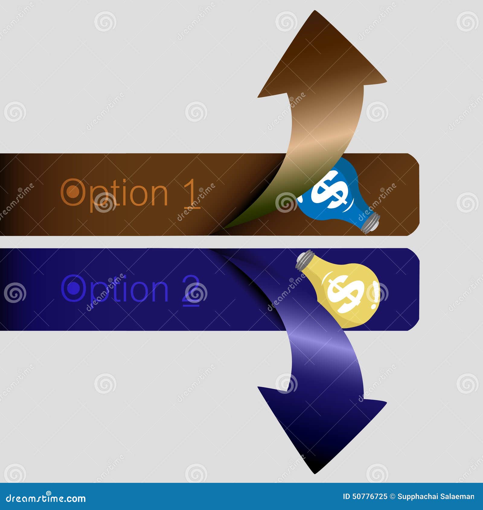 Arrow choice stock vector. Illustration of abstract, menu - 50776725