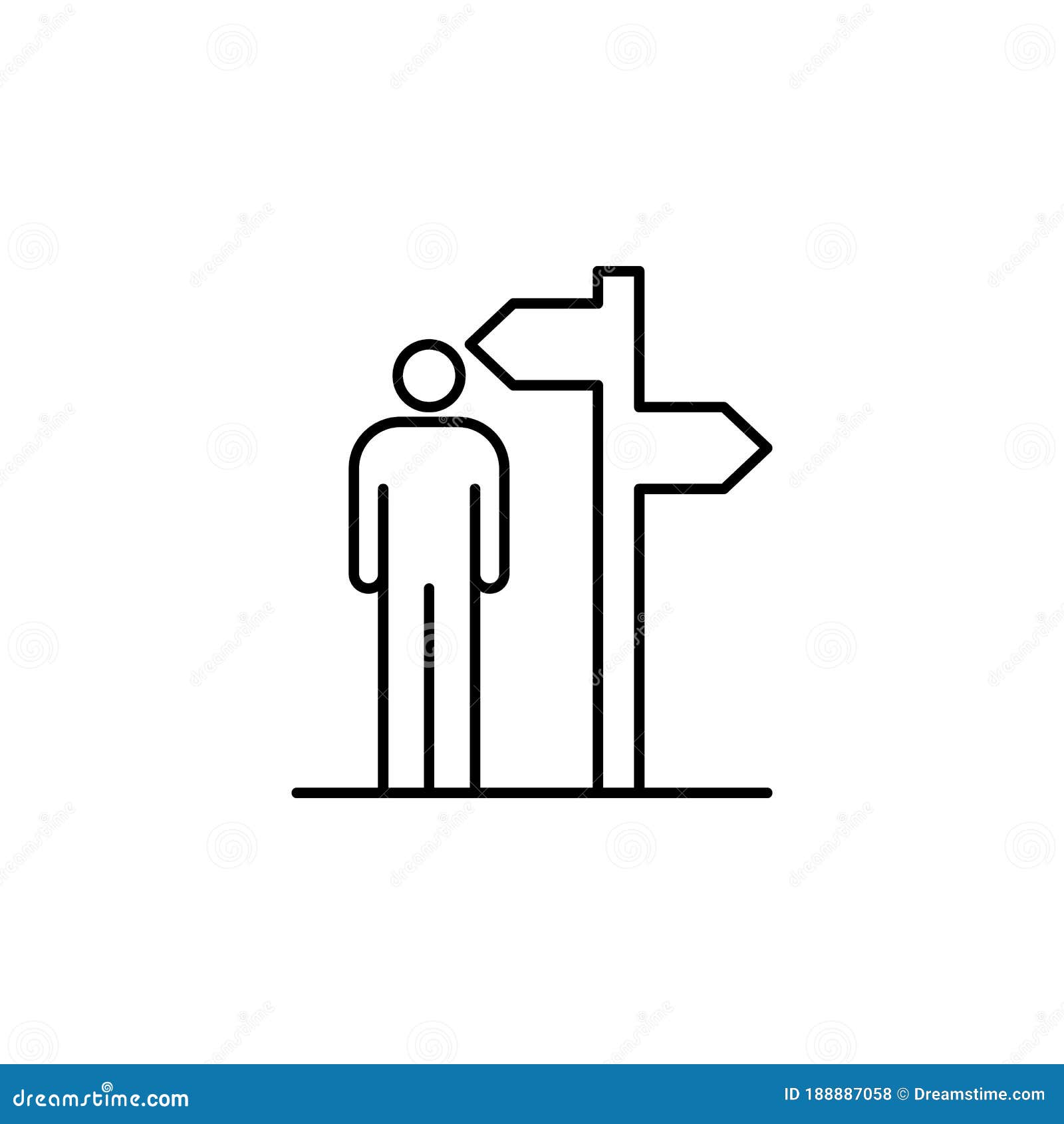 Arrow Choice Icon. Element of Conceptual Figures Icon for Mobile ...