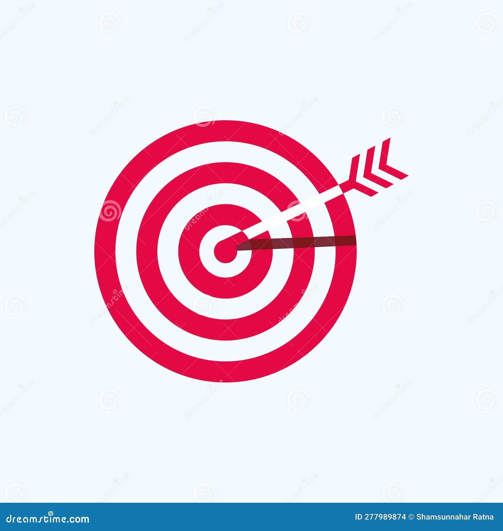 Red Arrow with Circle Design Stock Vector - Illustration of willa ...
