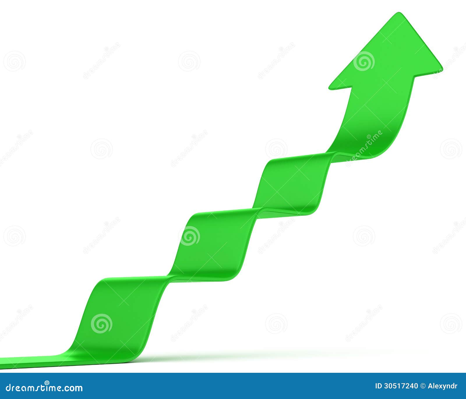 Arrow climbing up stock illustration. Illustration of grow - 30517240