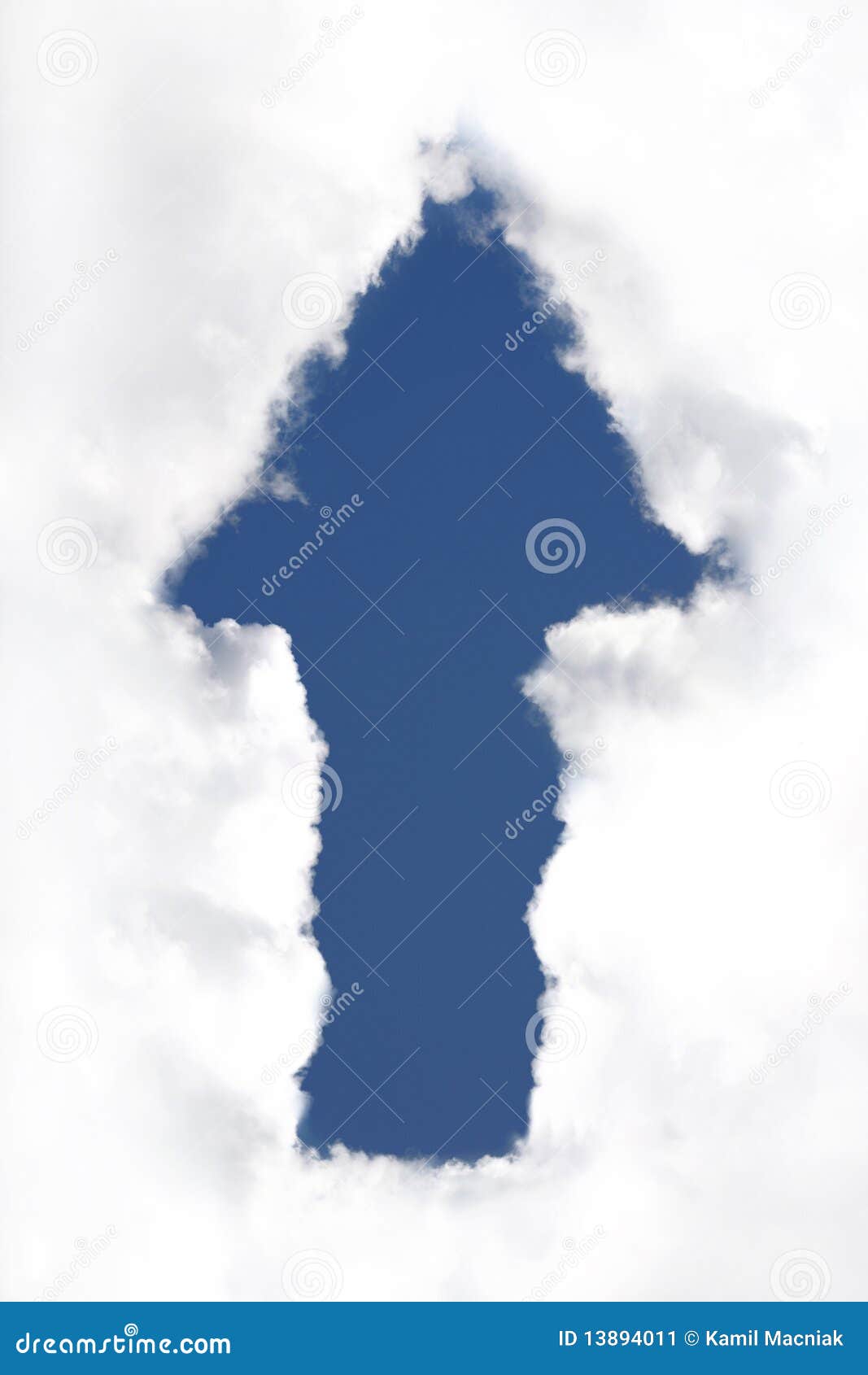 Arrow clouds stock image. Image of concept, sign, shape - 13894011