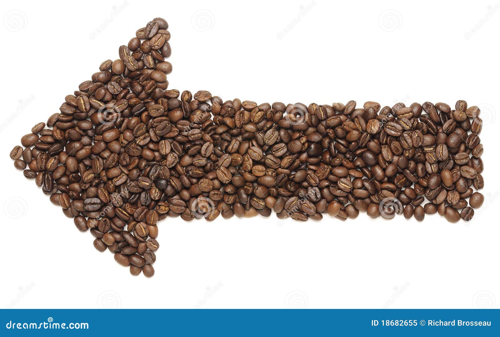 Arrow Coffee Beans stock image. Image of food, abstract - 18682655