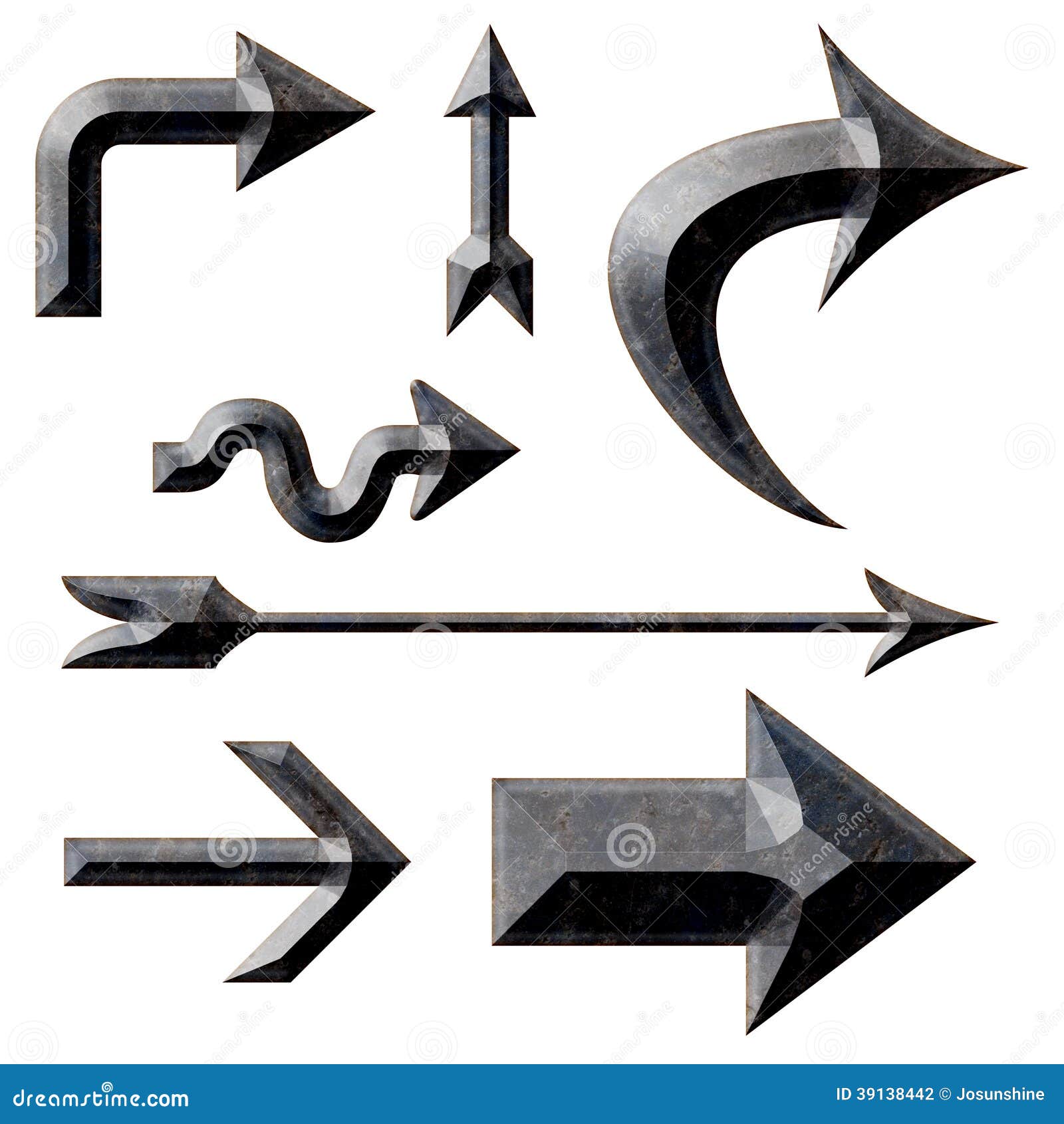 Arrow Collection Iron Metal Stock Illustration - Illustration of cast ...