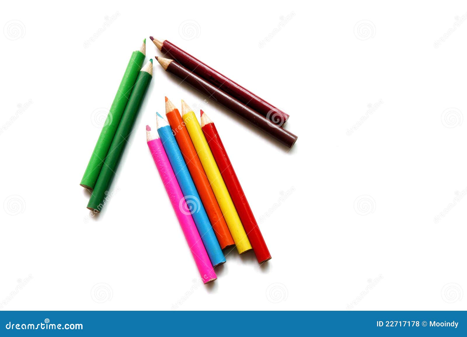 Arrow color pencil stock photo. Image of design, wood - 22717178