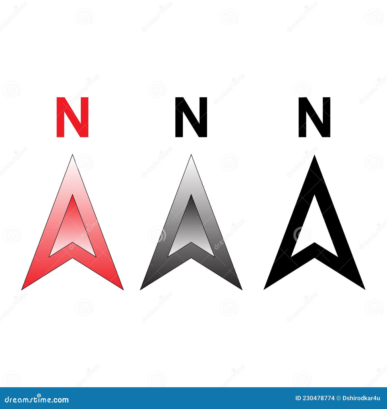 Arrow Compass Icon Vector Logo Template Stock Vector - Illustration of ...