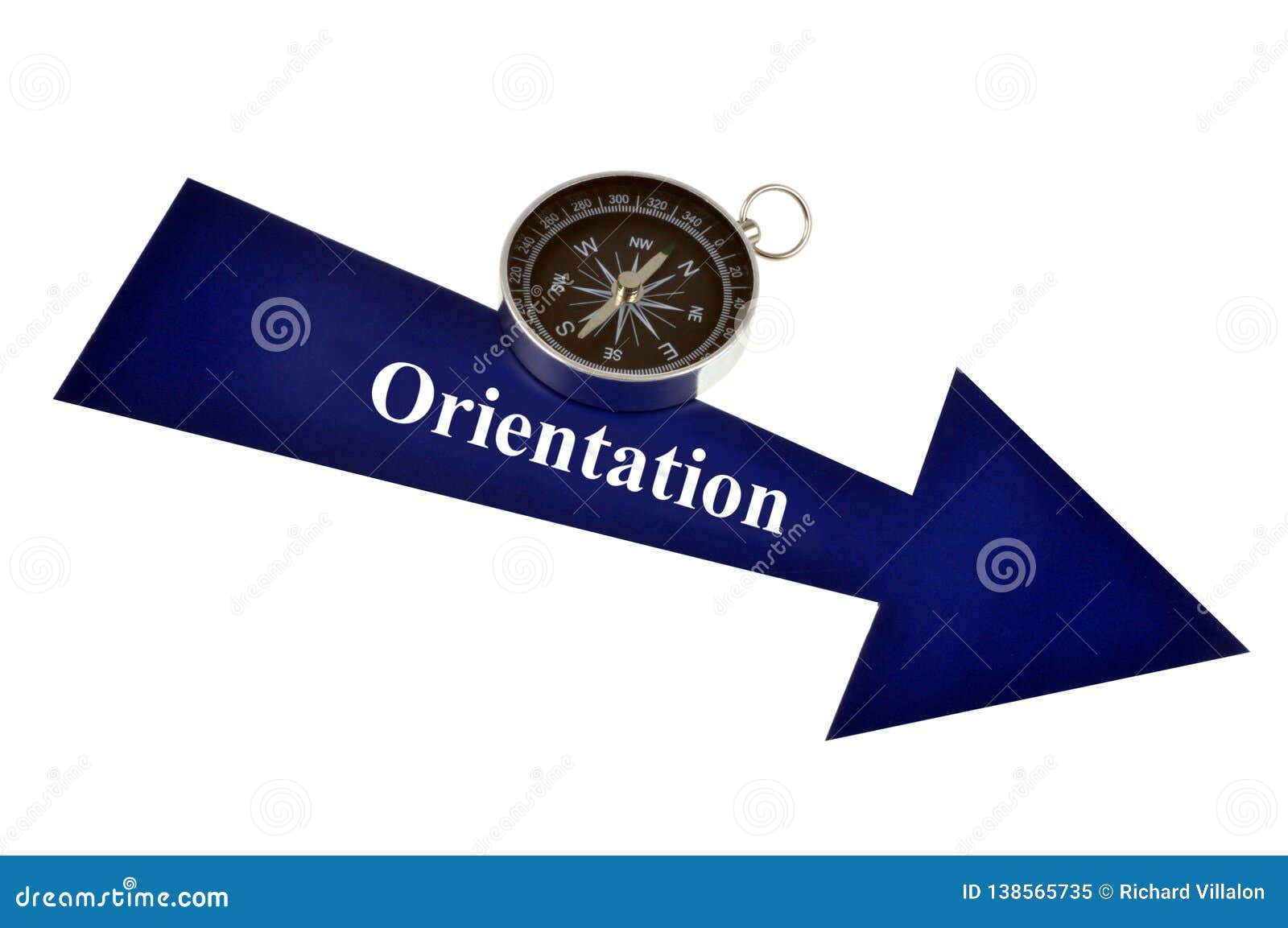 Orientation Concept Written in French Stock Illustration - Illustration ...