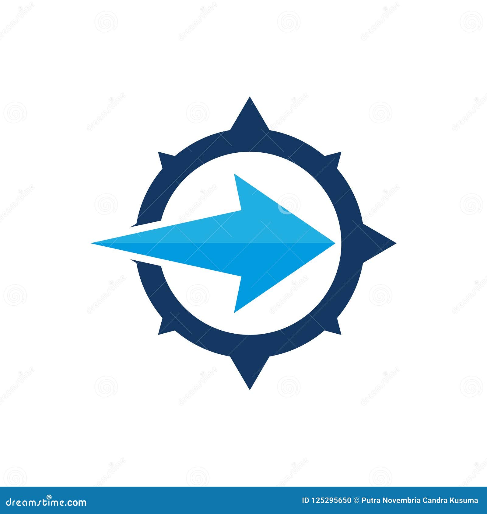 Arrow Compass Logo Icon Design Stock Vector - Illustration of ...