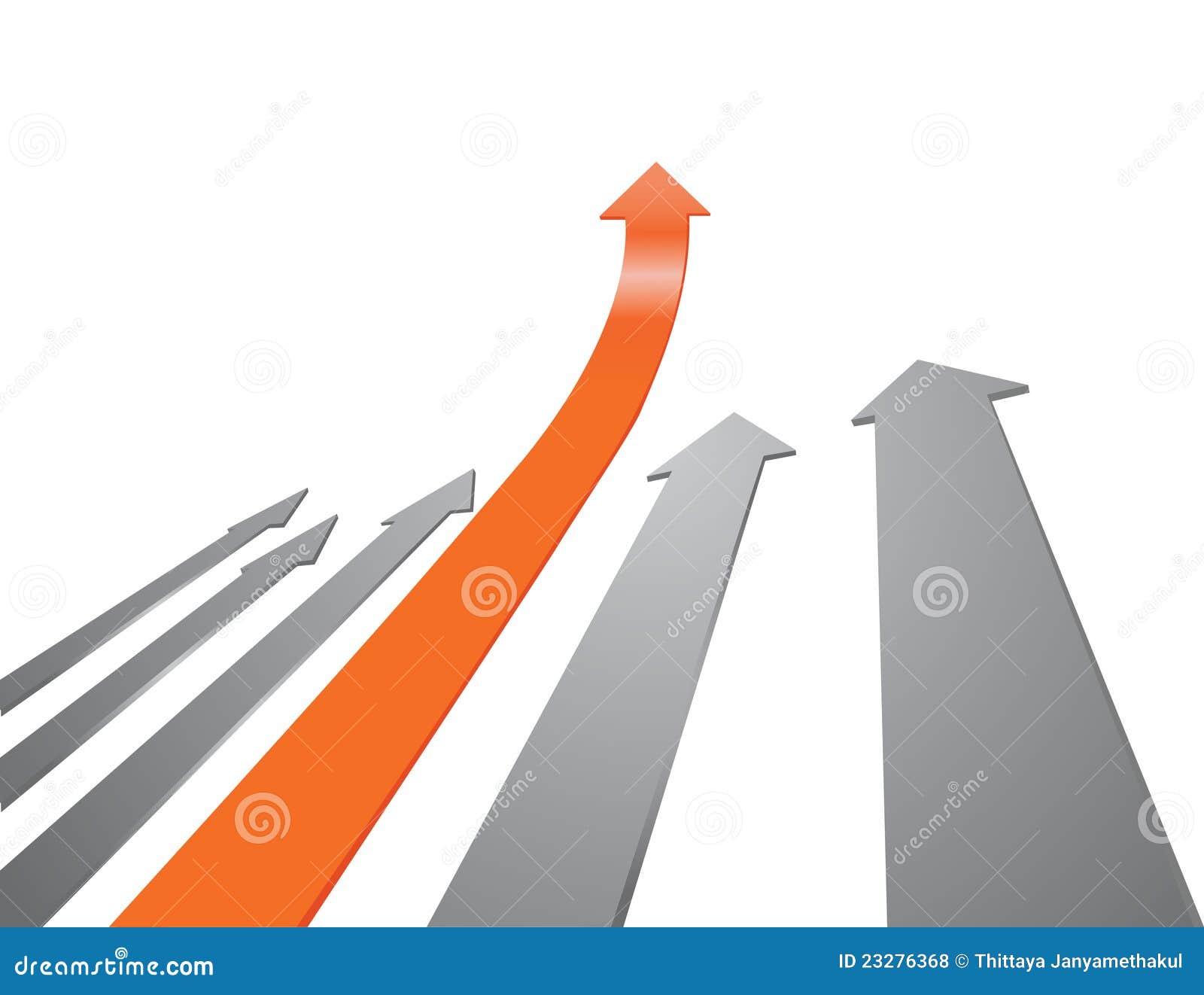 Arrow competition stock illustration. Illustration of chart - 23276368