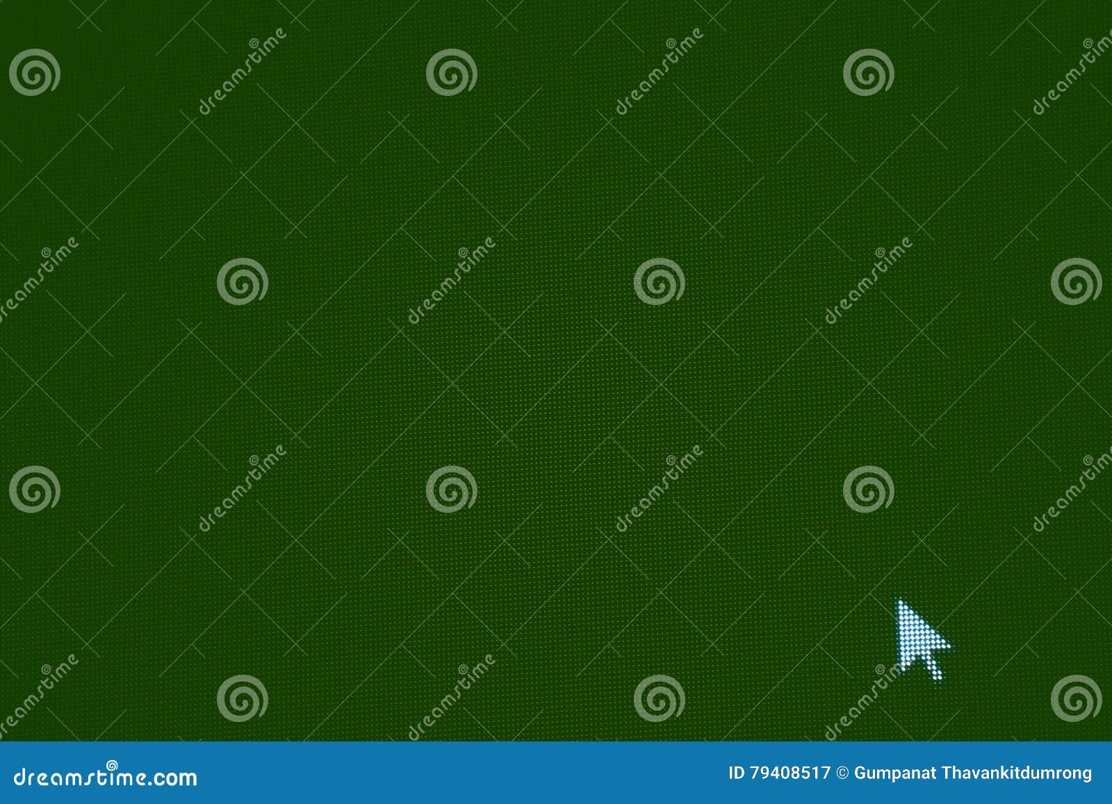 Arrow Computer Cursor on the Green Screen Formed by Pixels Stock Image ...