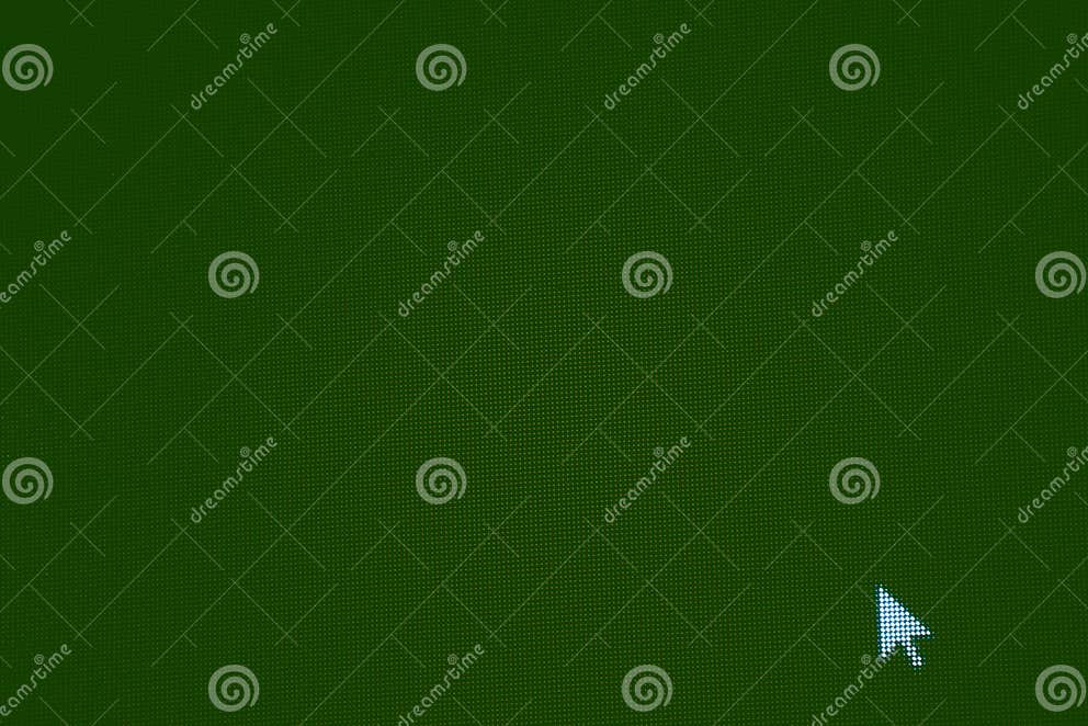 Arrow Computer Cursor on the Green Screen Formed by Pixels Stock Image ...