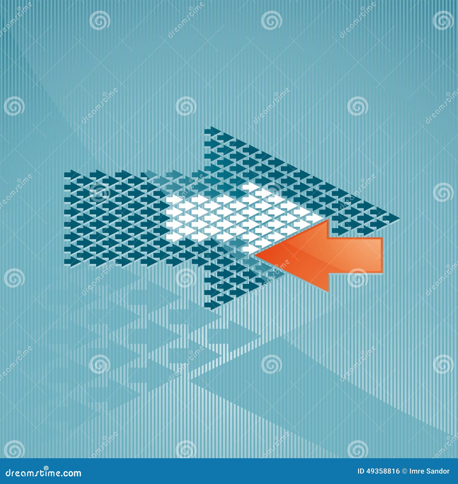 Arrow concept stock vector. Illustration of info, market - 49358816