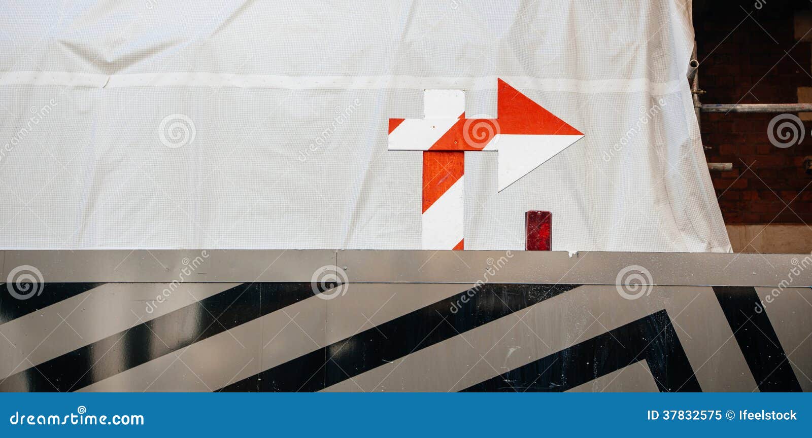 Arrow on construction site stock image. Image of career - 37832575