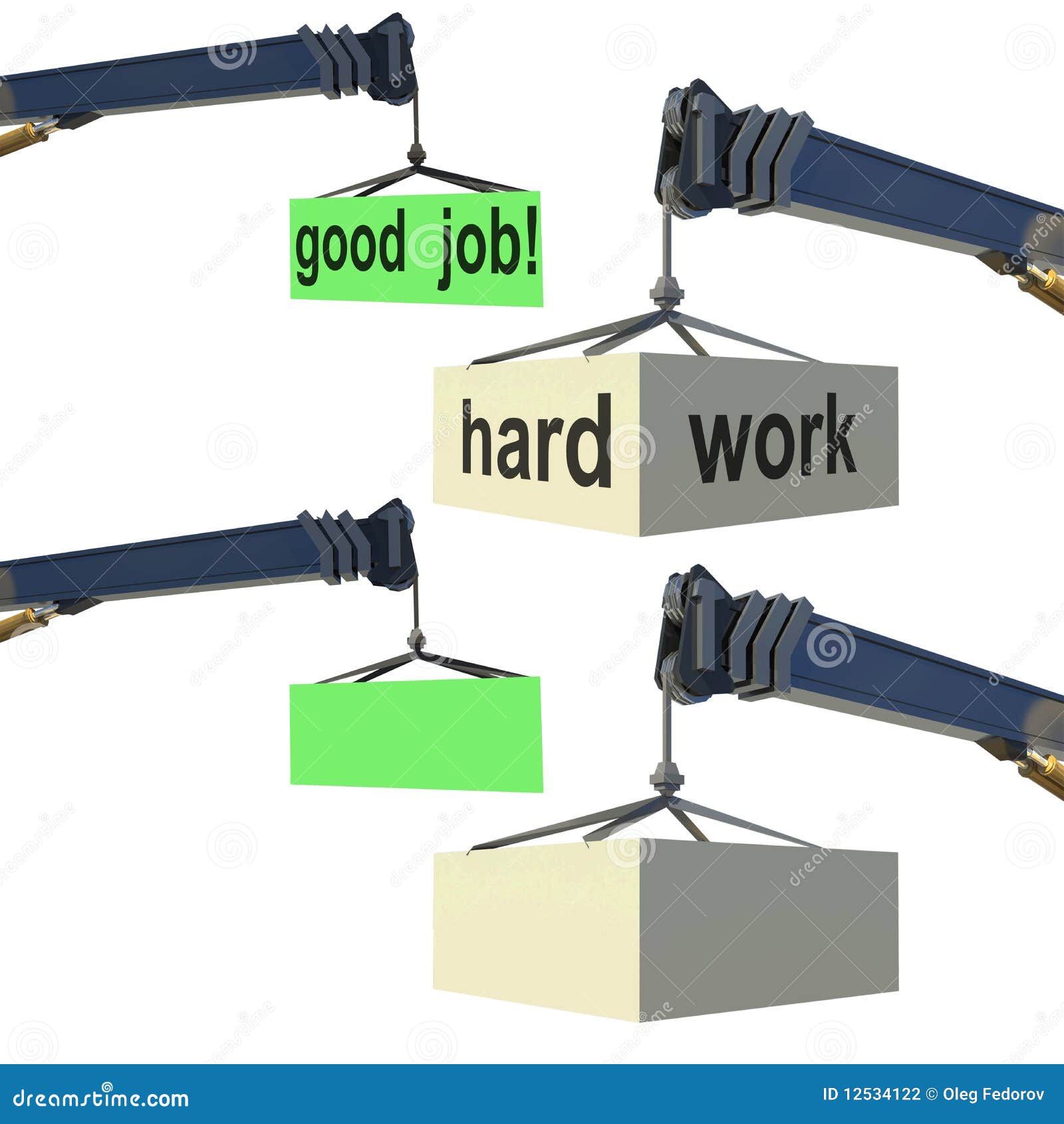 Arrow of Crane with a Suspended Load. Stock Illustration - Illustration ...