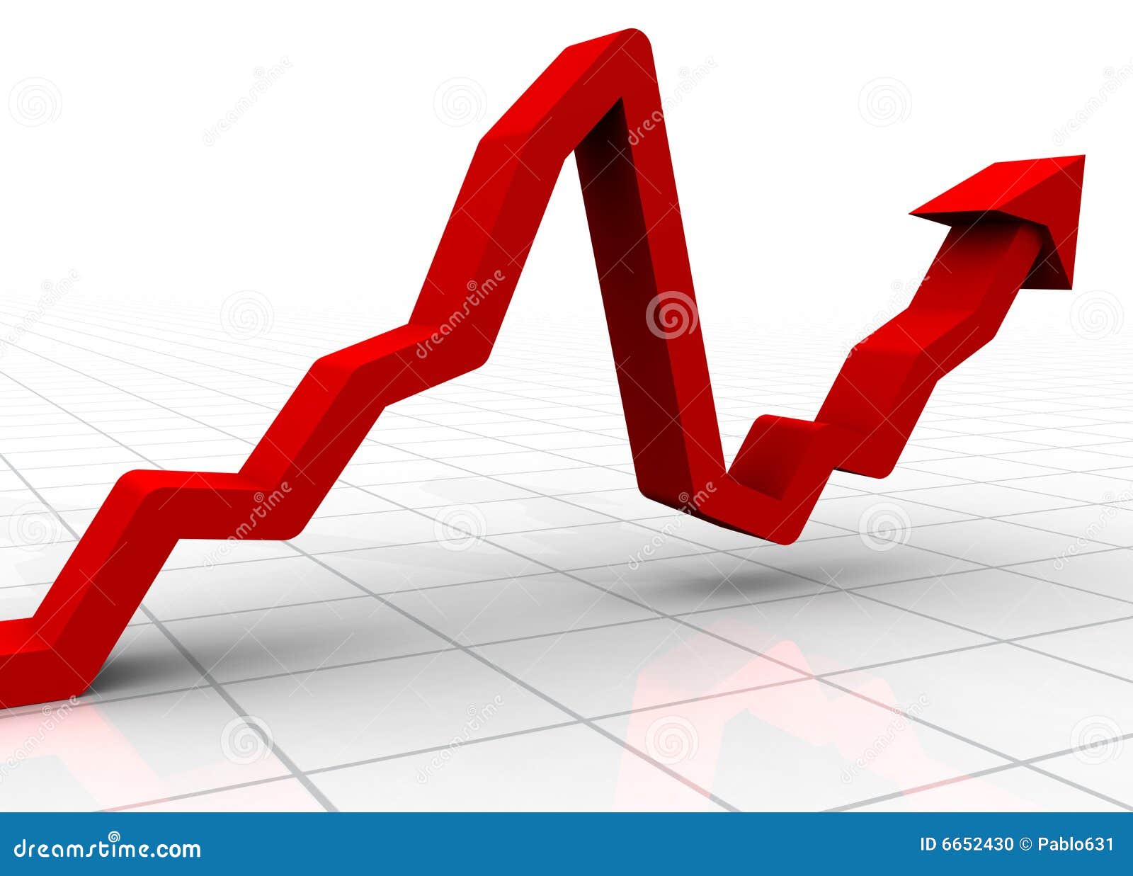 Arrow Crash and Recovery stock illustration. Illustration of financial ...