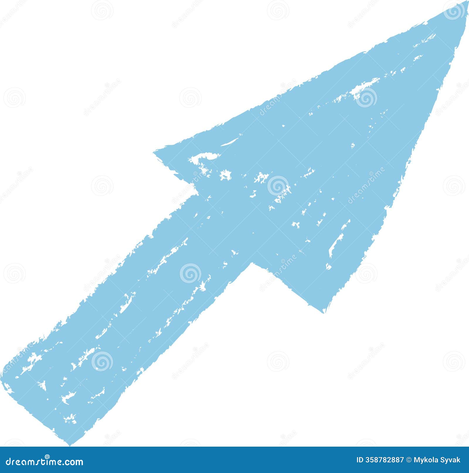Arrow Crayon Hand Drawn stock illustration. Illustration of arrow ...