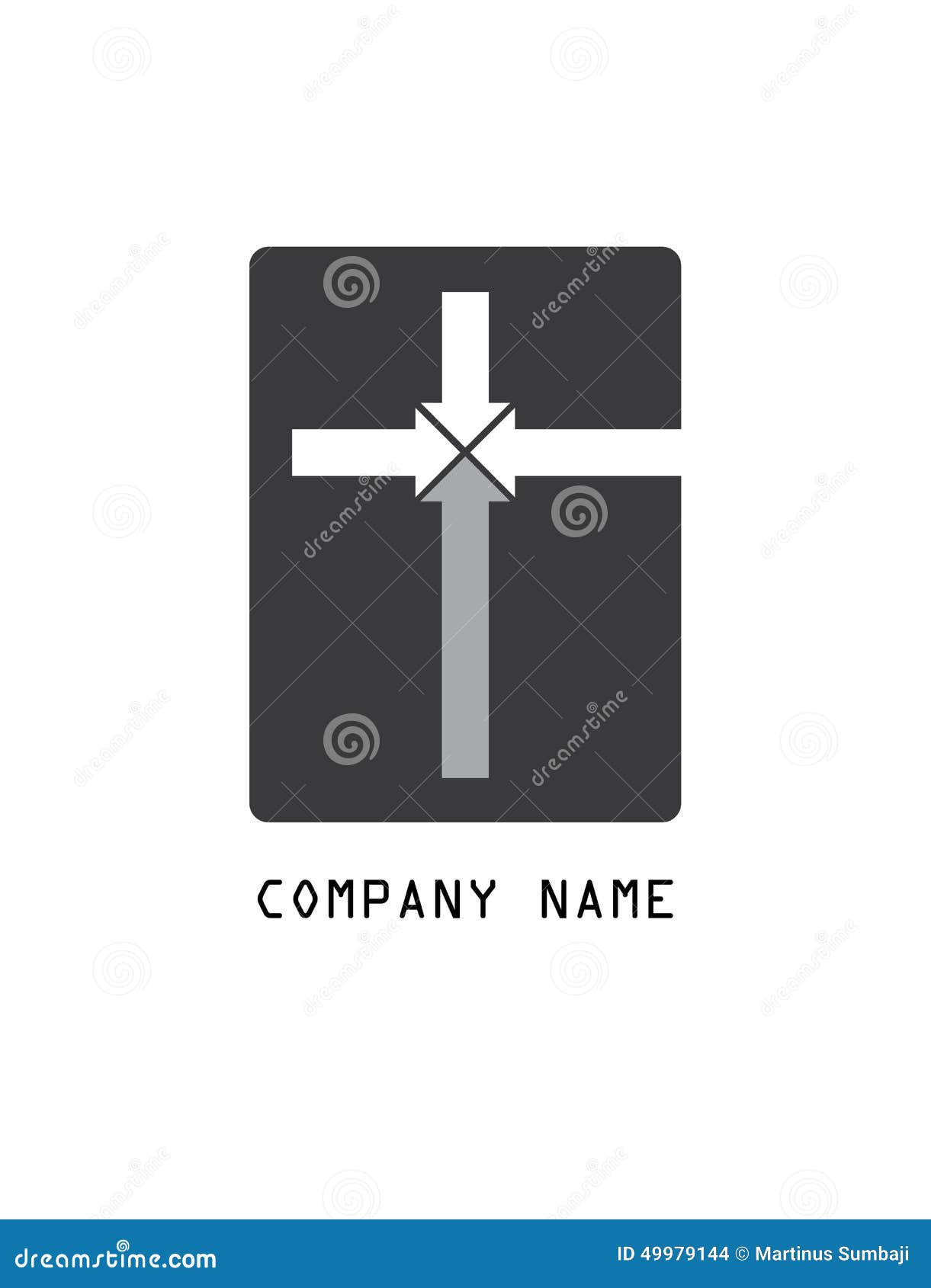 Arrow Cross Logo stock vector. Illustration of christian - 49979144