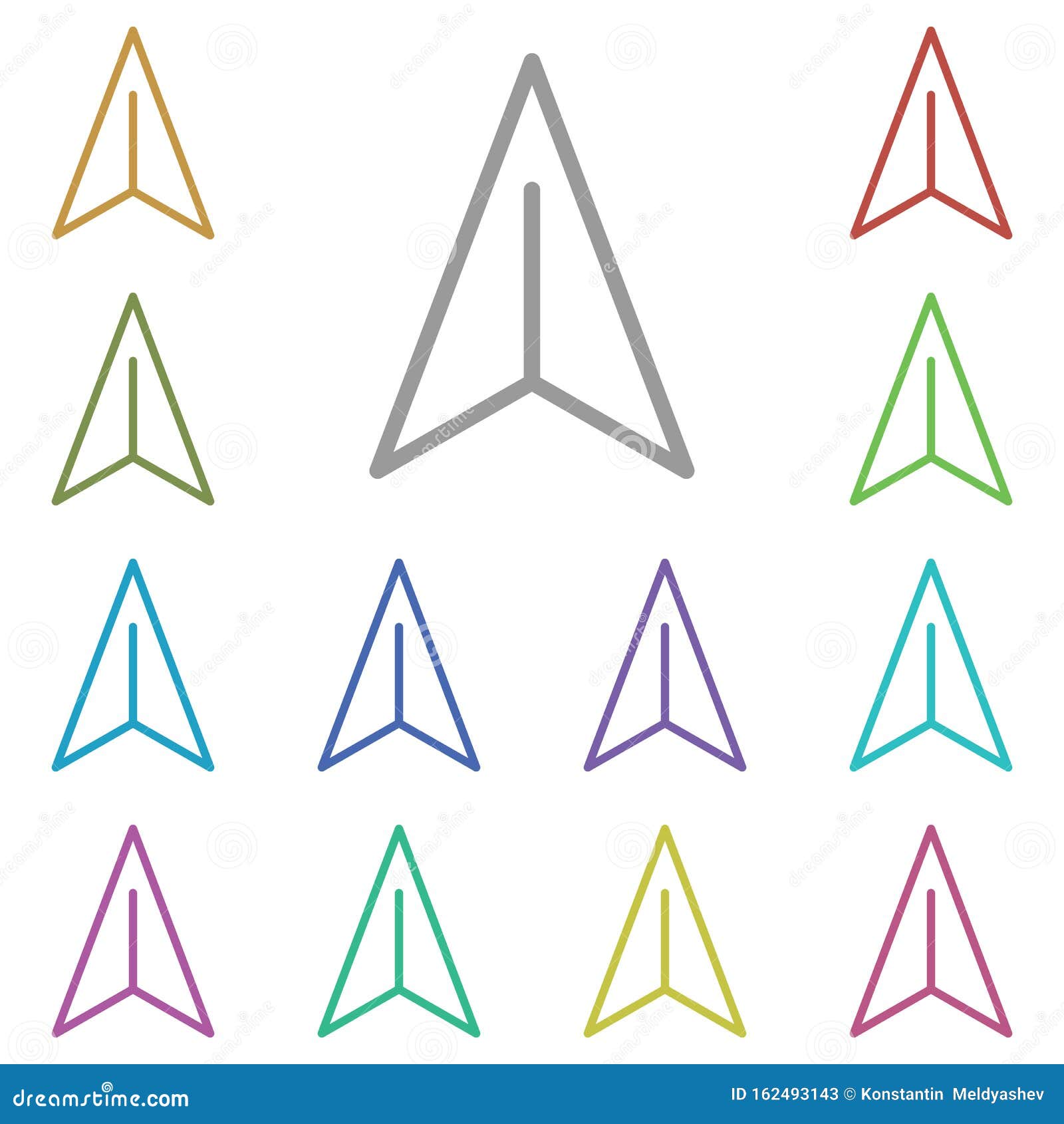 Arrow Cursor Icon. Simple Thin Line, Outline Vector Element of Arrow ...