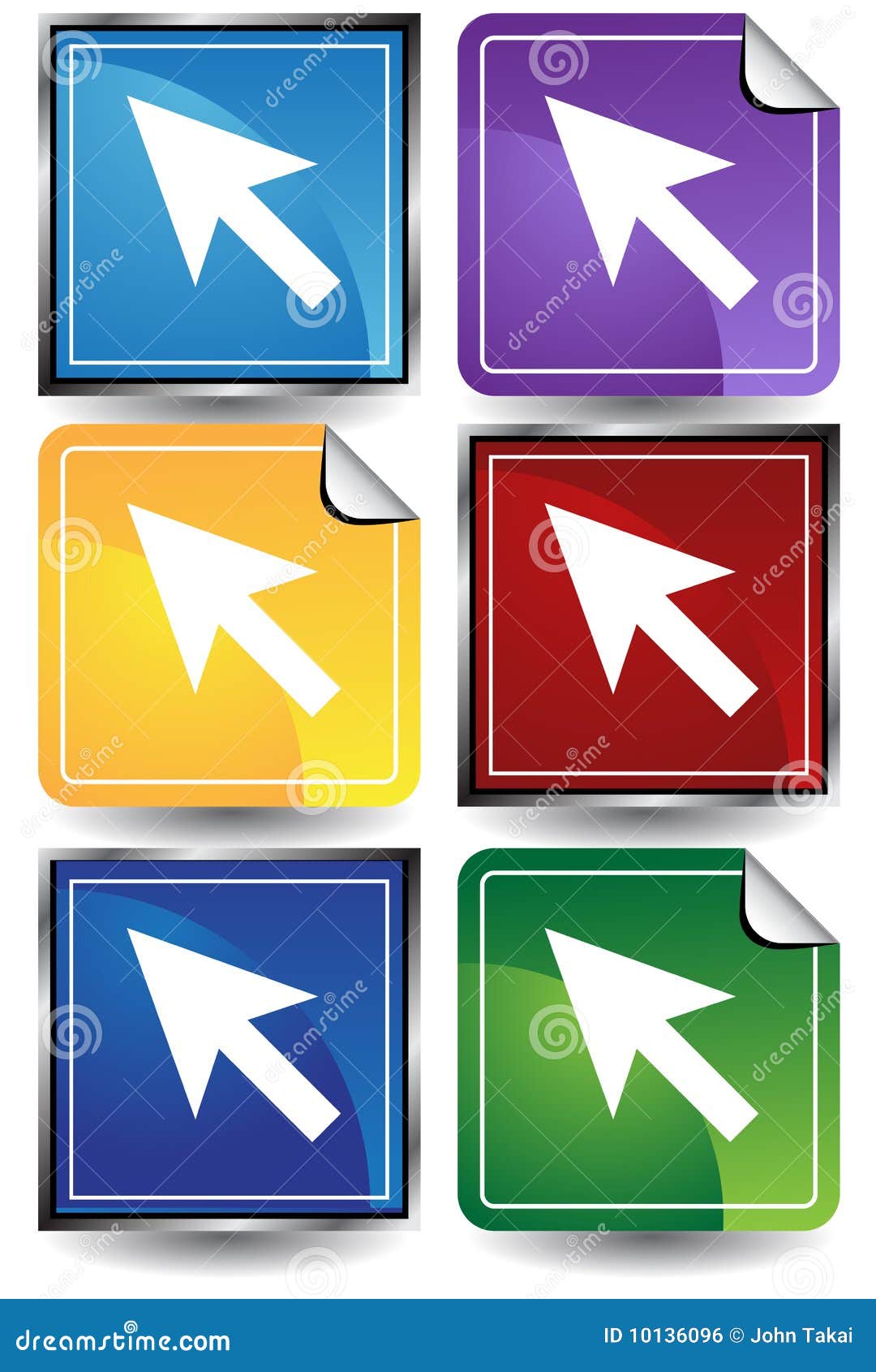 Arrow Web Cursors, Digital Hand Pointers Vector Black Pictograms ...