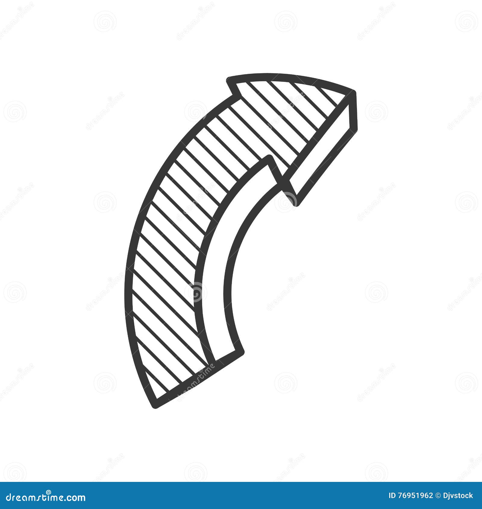 Arrow Curve Direction Infographic Icon. Vector Graphic Stock Vector ...