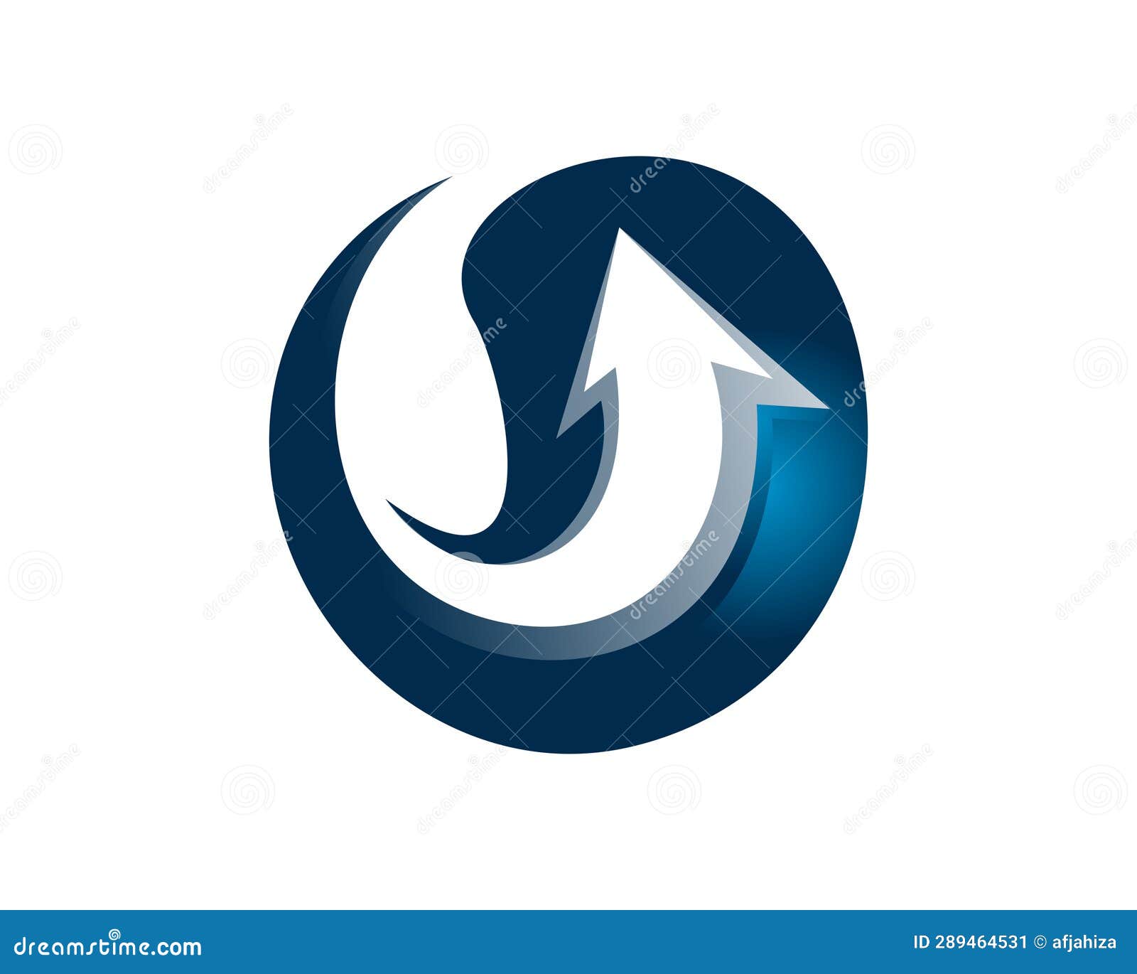 Arrow Curve Logo Icon Template Stock Vector - Illustration of button ...