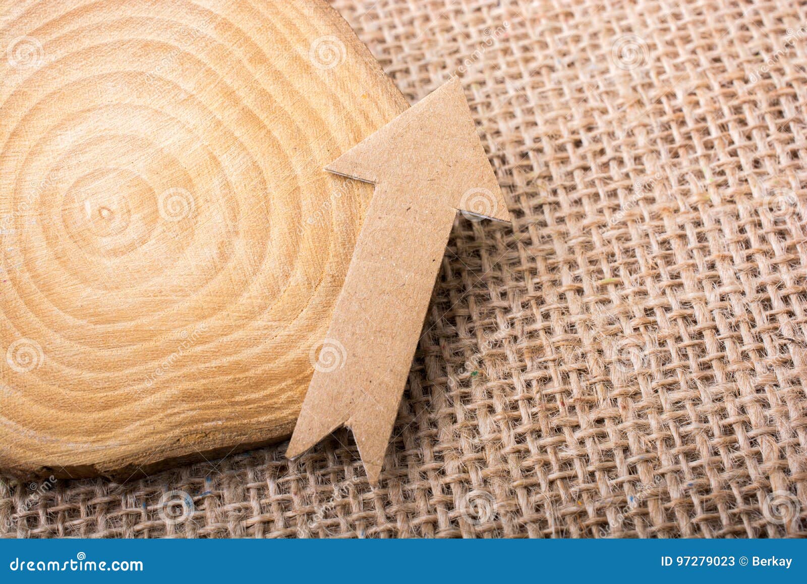 Arrow Cut Out of Brown Paper Stock Image - Image of concept, protect ...