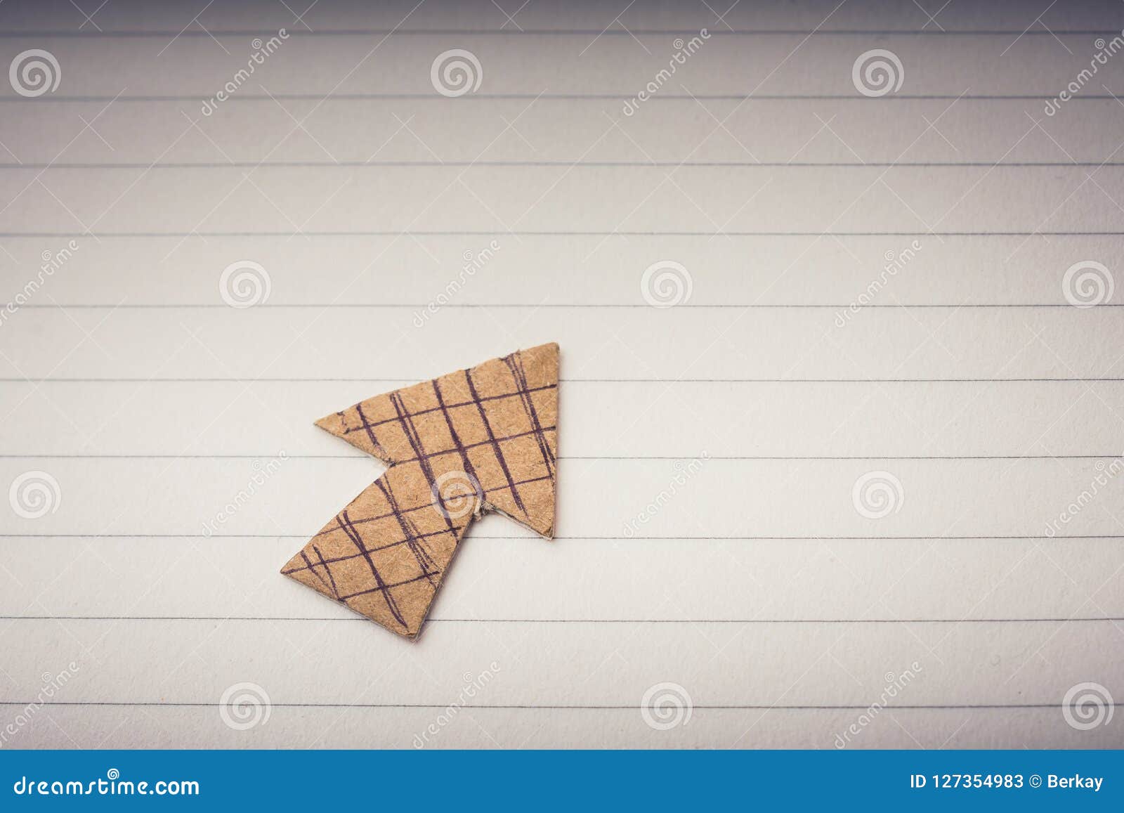 Arrow Cut Out of Brown Paper Stock Image - Image of arrows, background ...