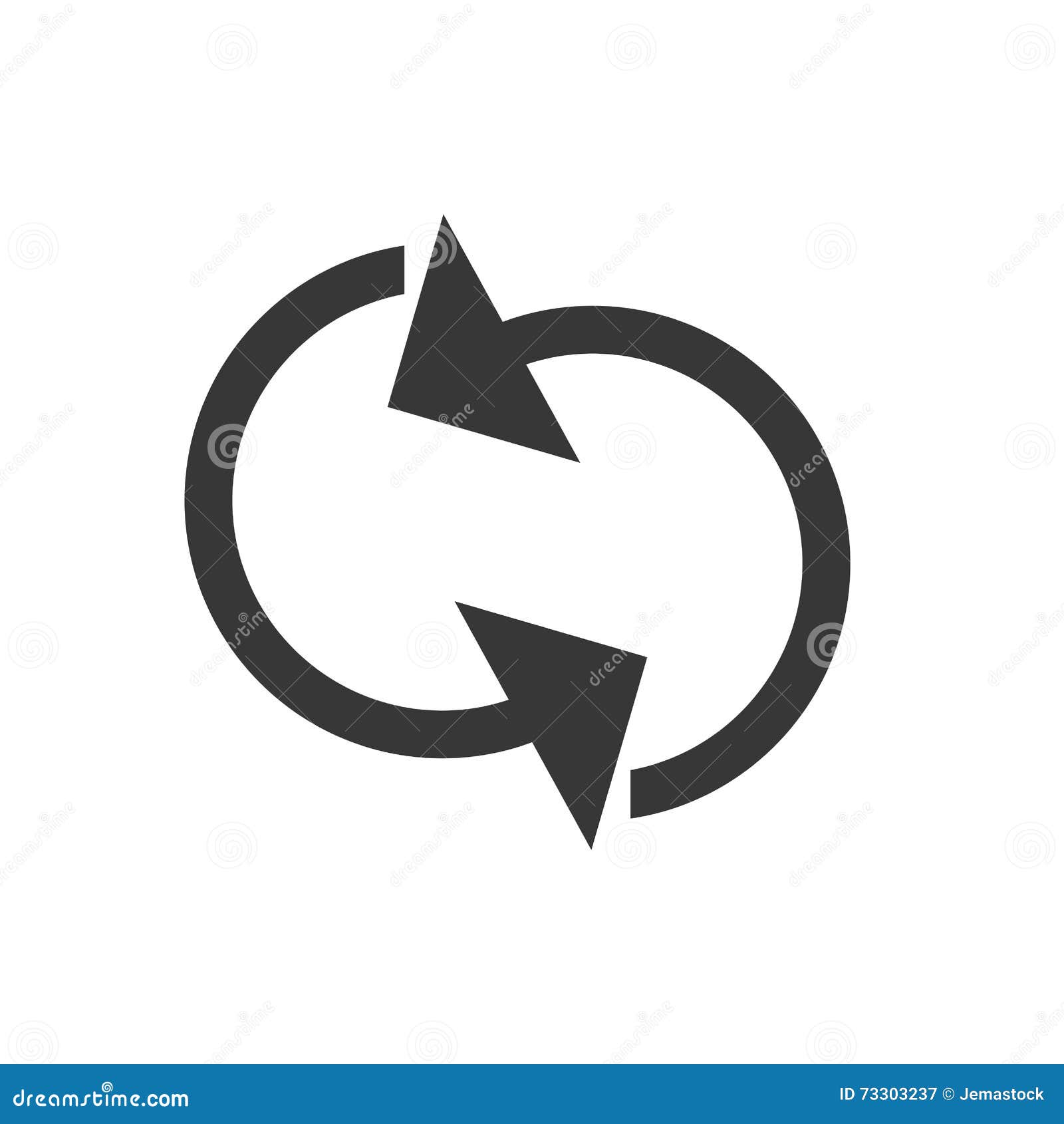 Arrow cycle icon design stock illustration. Illustration of plan - 73303237