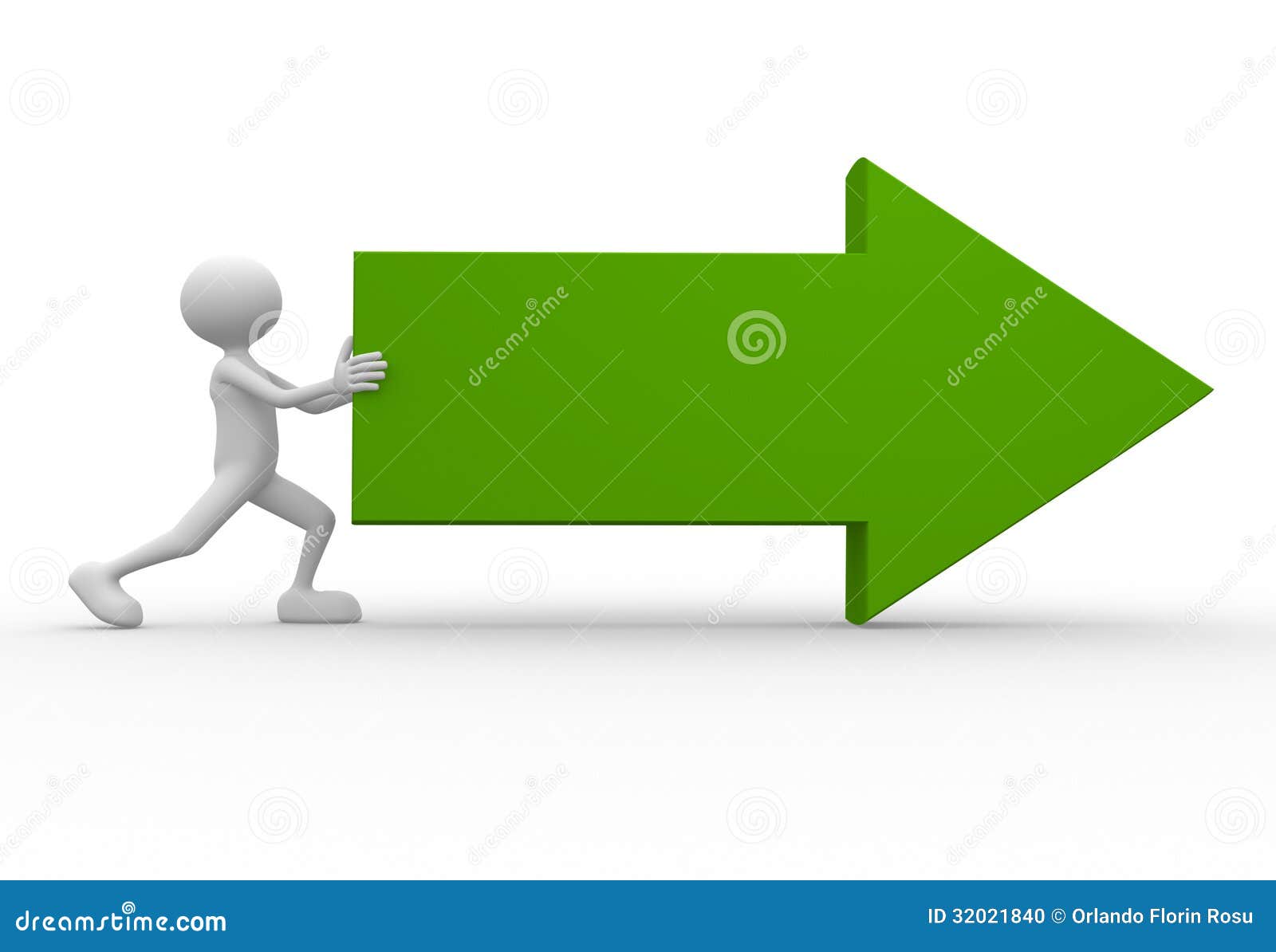 Arrow stock illustration. Illustration of human, push - 32021840