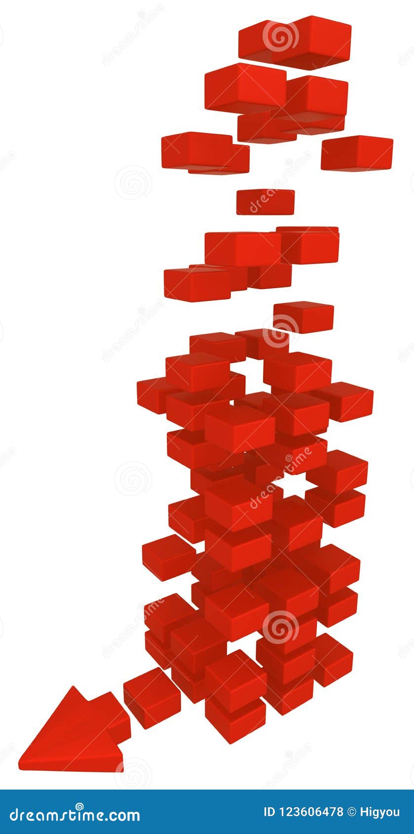 Arrow Dash Stack stock illustration. Illustration of cutout - 123606478