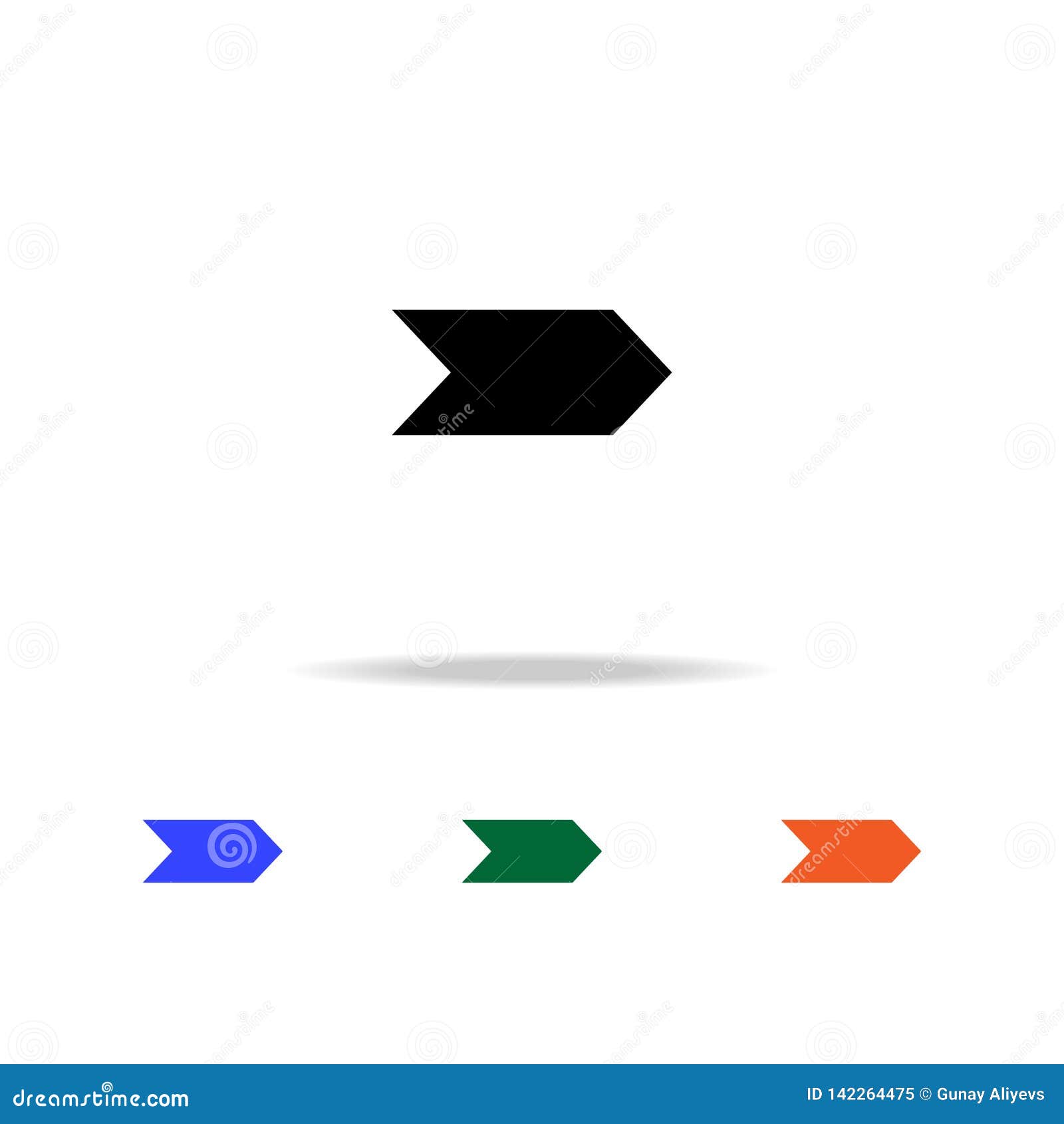 Arrow with Dashed Arrows Icon. Elements of Simple Web Icon in Multi ...