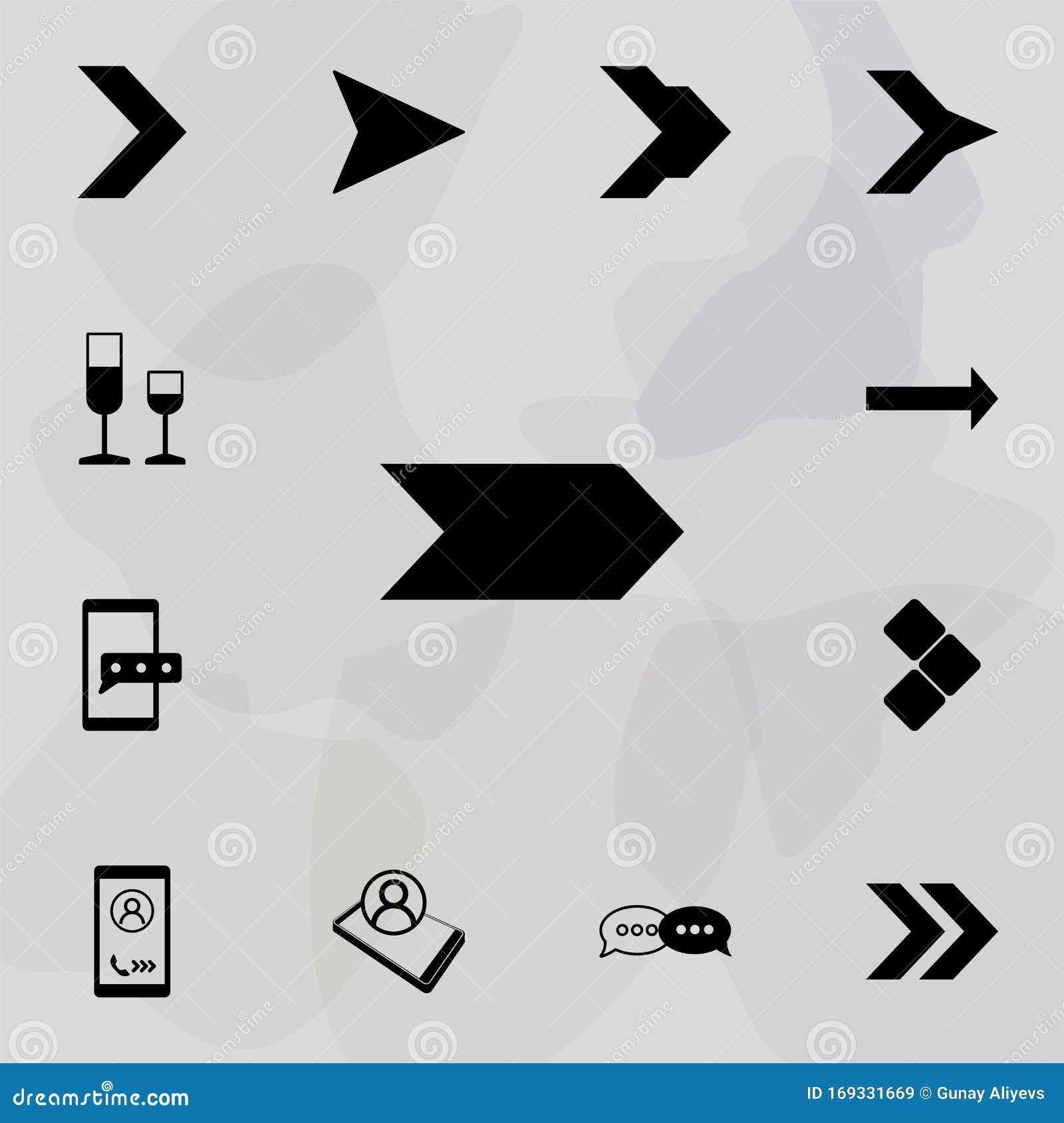 Arrow with Dashed Arrows Icon. Web Icons Universal Set for Web and ...
