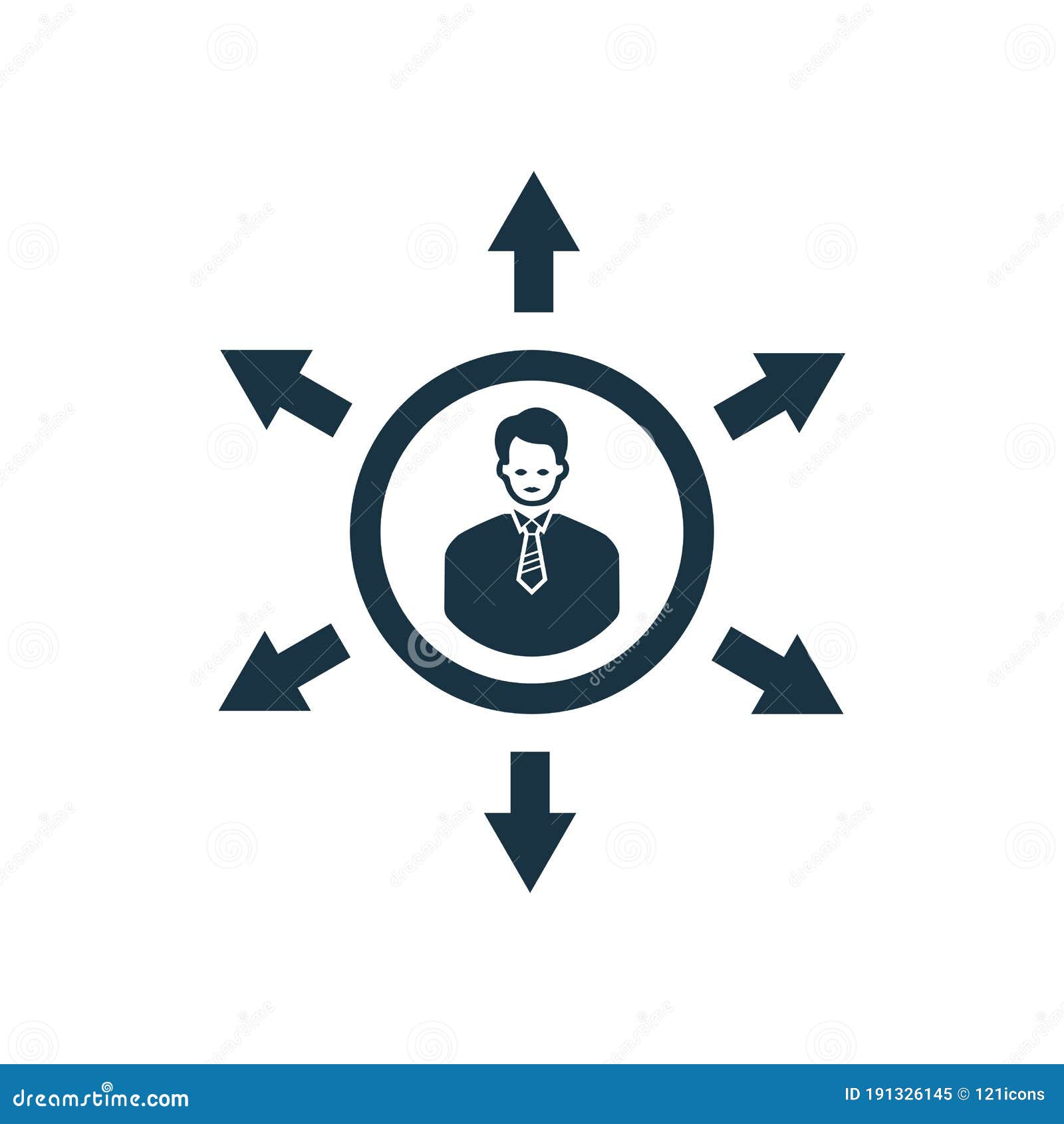 Arrow, Decision, Direction Vector Icon Stock Vector - Illustration of ...